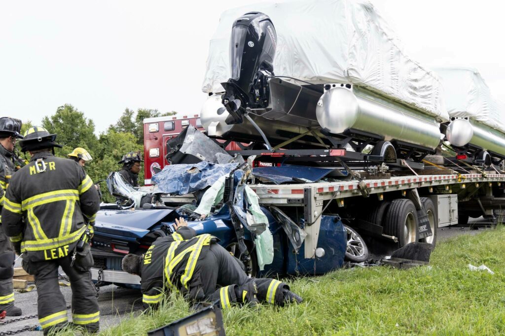 Dodge Driver Pins Challenger Under Parked Semi In Florida In Fatal ...
