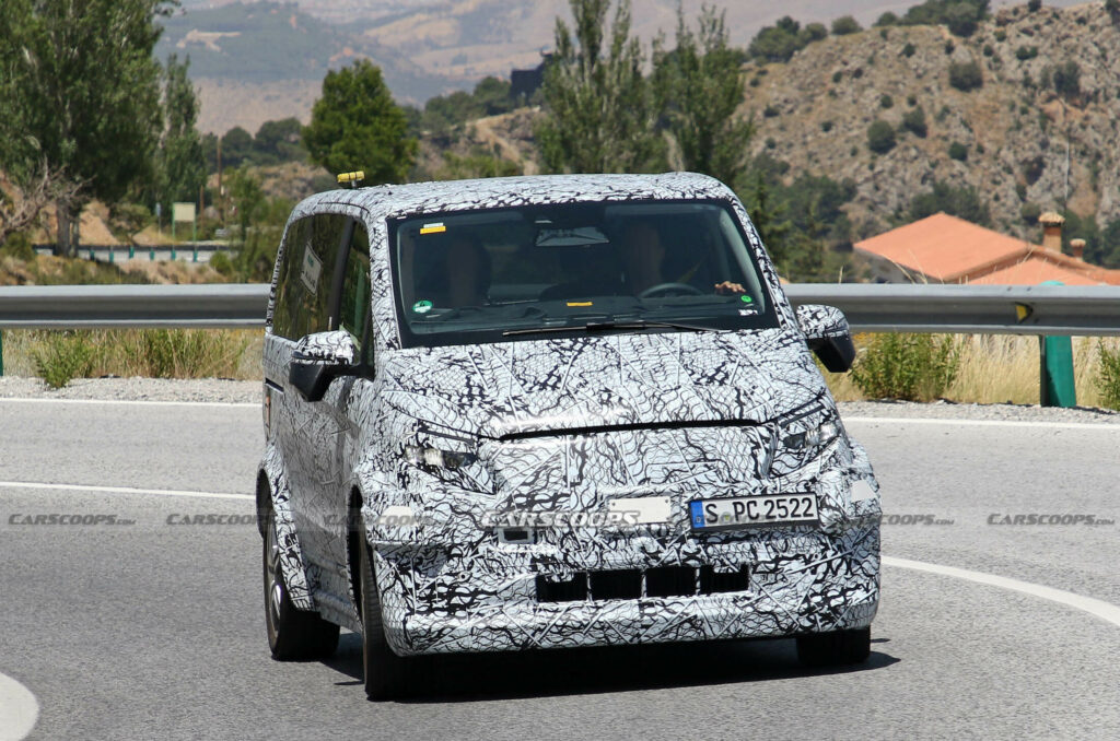 Mercedes V-Class Mule Hides US-Bound Luxury Electric Minivan Tech ...
