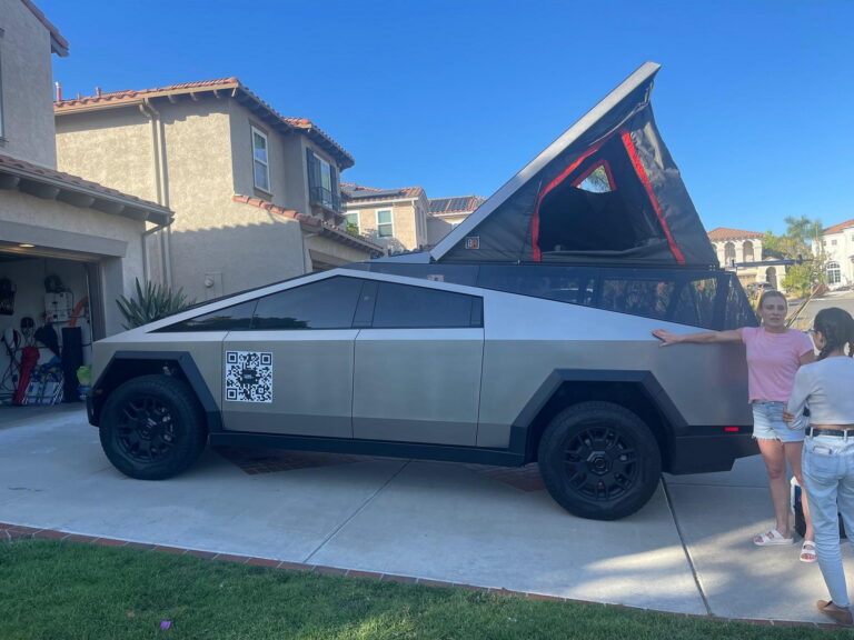 Tesla Cybercamper? A Glass Rear Canopy With Pop-Up Tent Is About To Hit ...