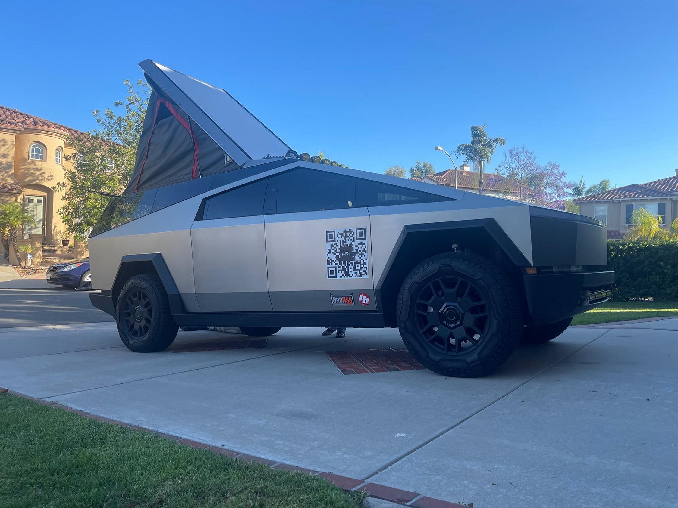 Tesla Cybercamper? A Glass Rear Canopy With Pop-Up Tent Is About To Hit ...
