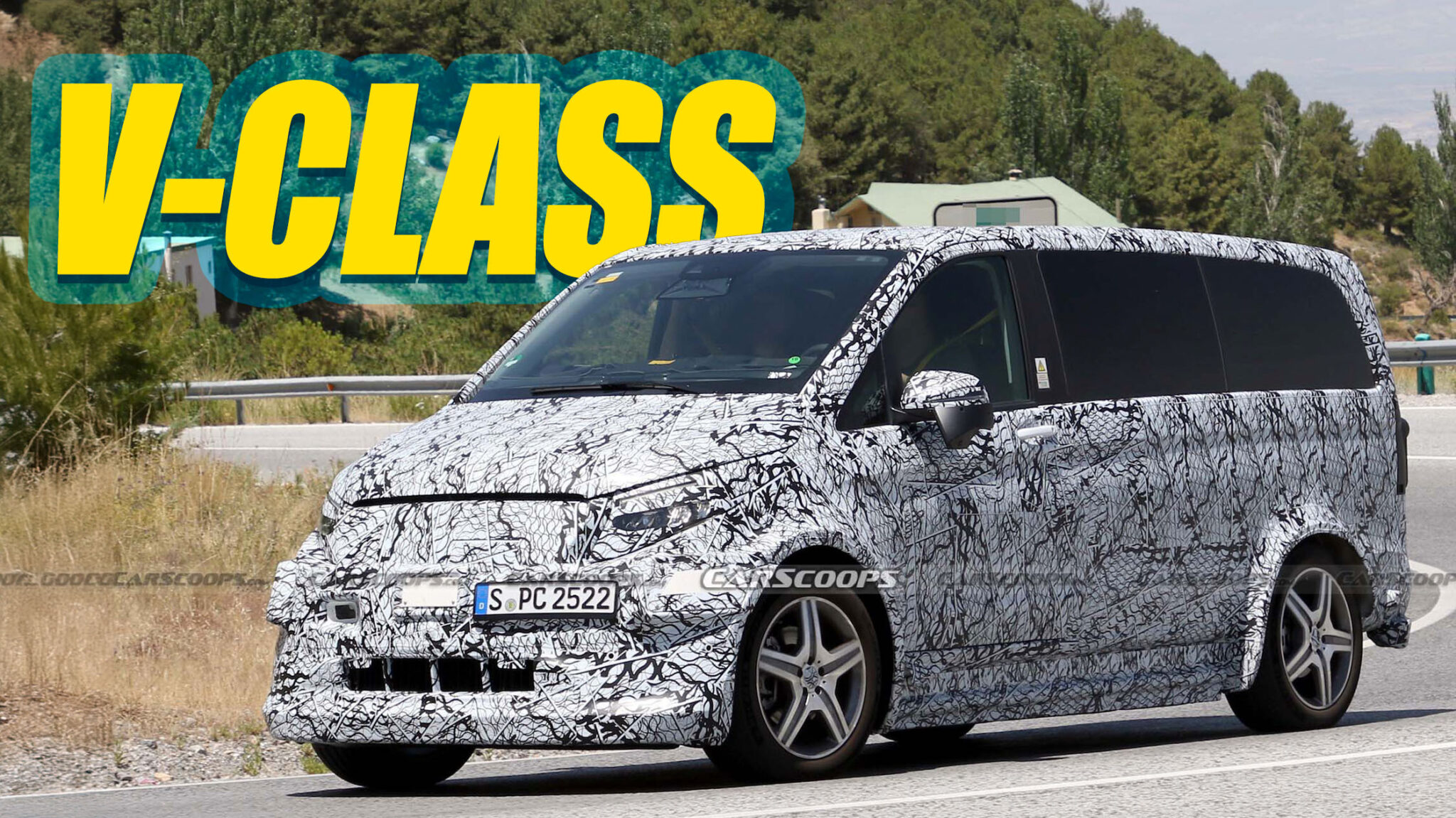 Mercedes V-Class Mule Hides US-Bound Luxury Electric Minivan Tech ...