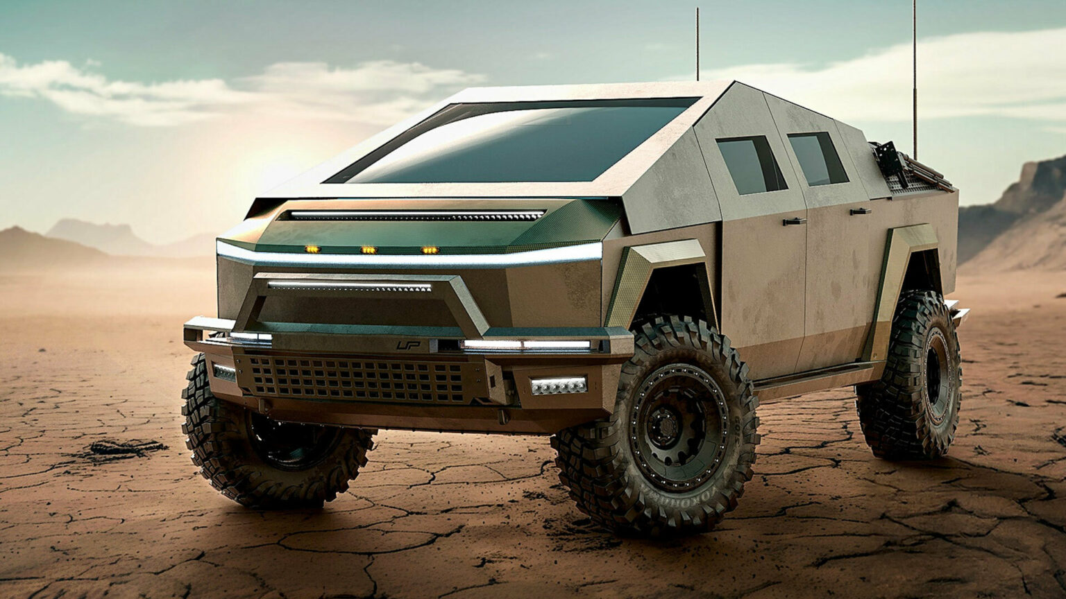 Archimedes Sting Is A Military Tesla Cybertruck With A Jet Fuel ...