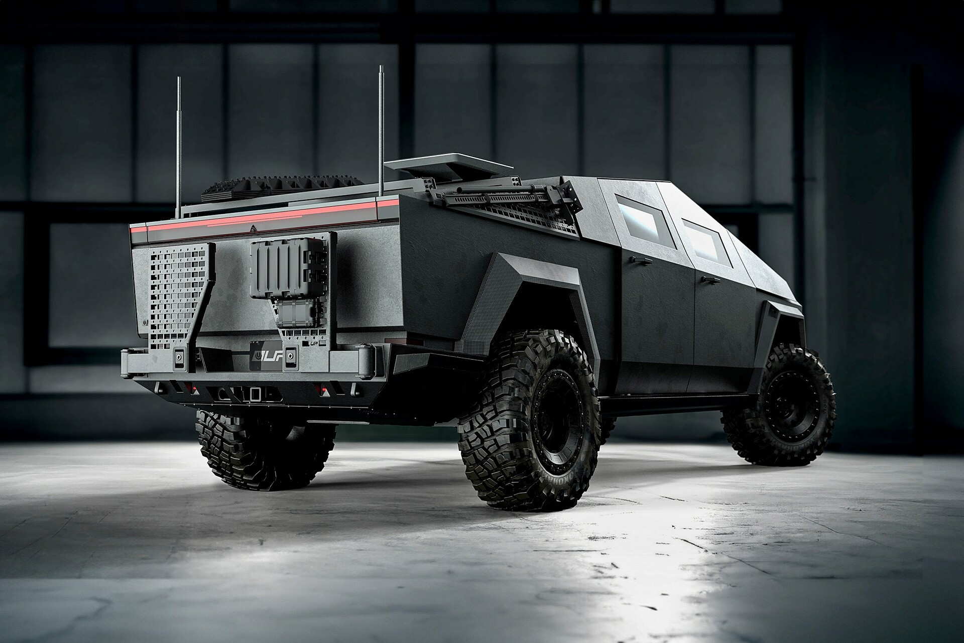 Archimedes Sting Is A Military Tesla Cybertruck With A Jet Fuel ...