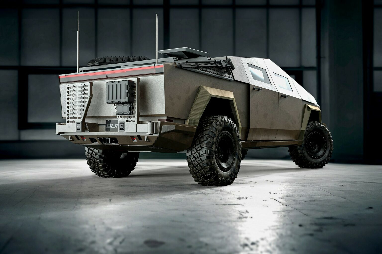 Archimedes Sting Is A Military Tesla Cybertruck With A Jet Fuel ...
