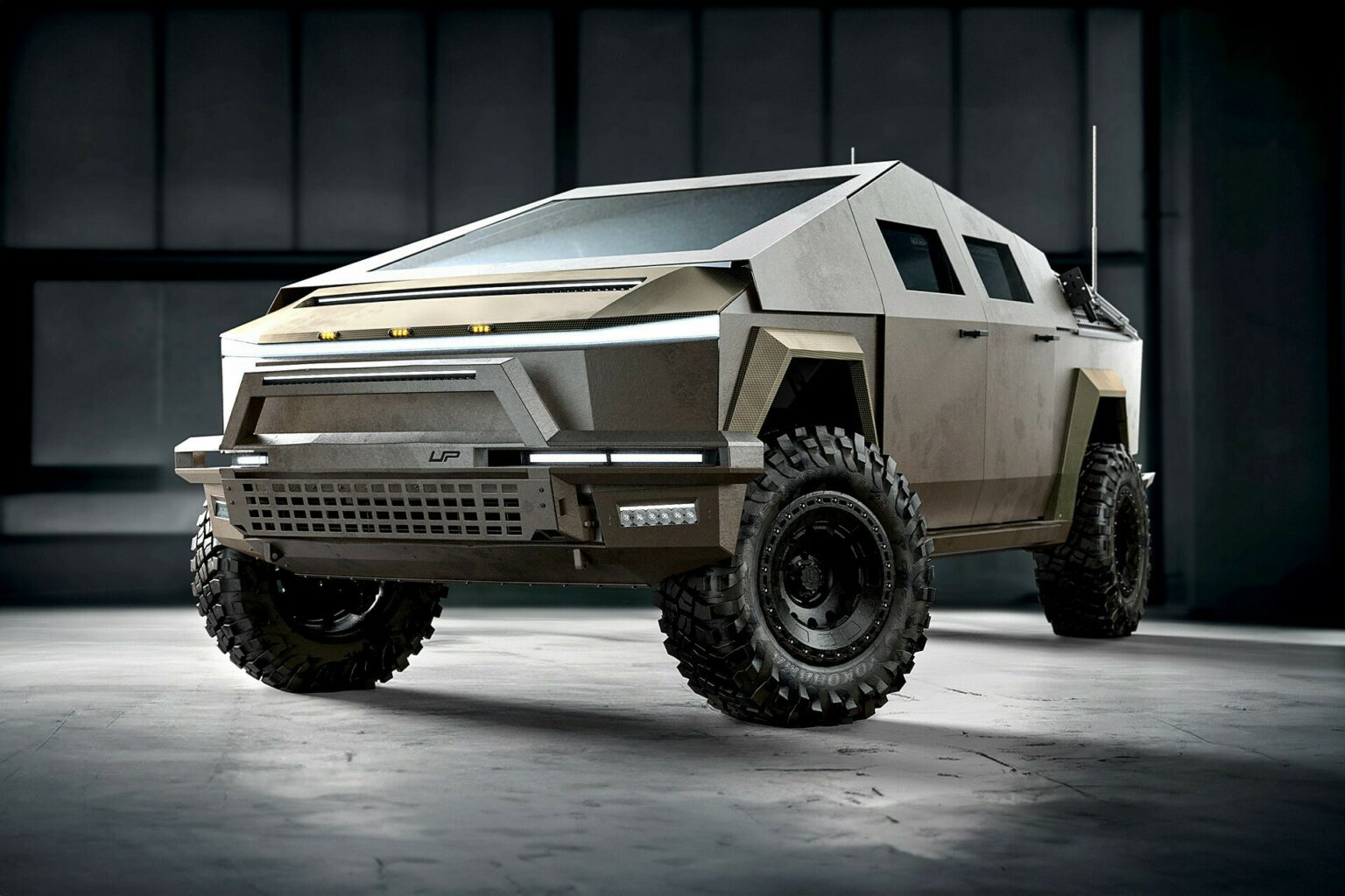 Archimedes Sting Is A Military Tesla Cybertruck With A Jet Fuel ...