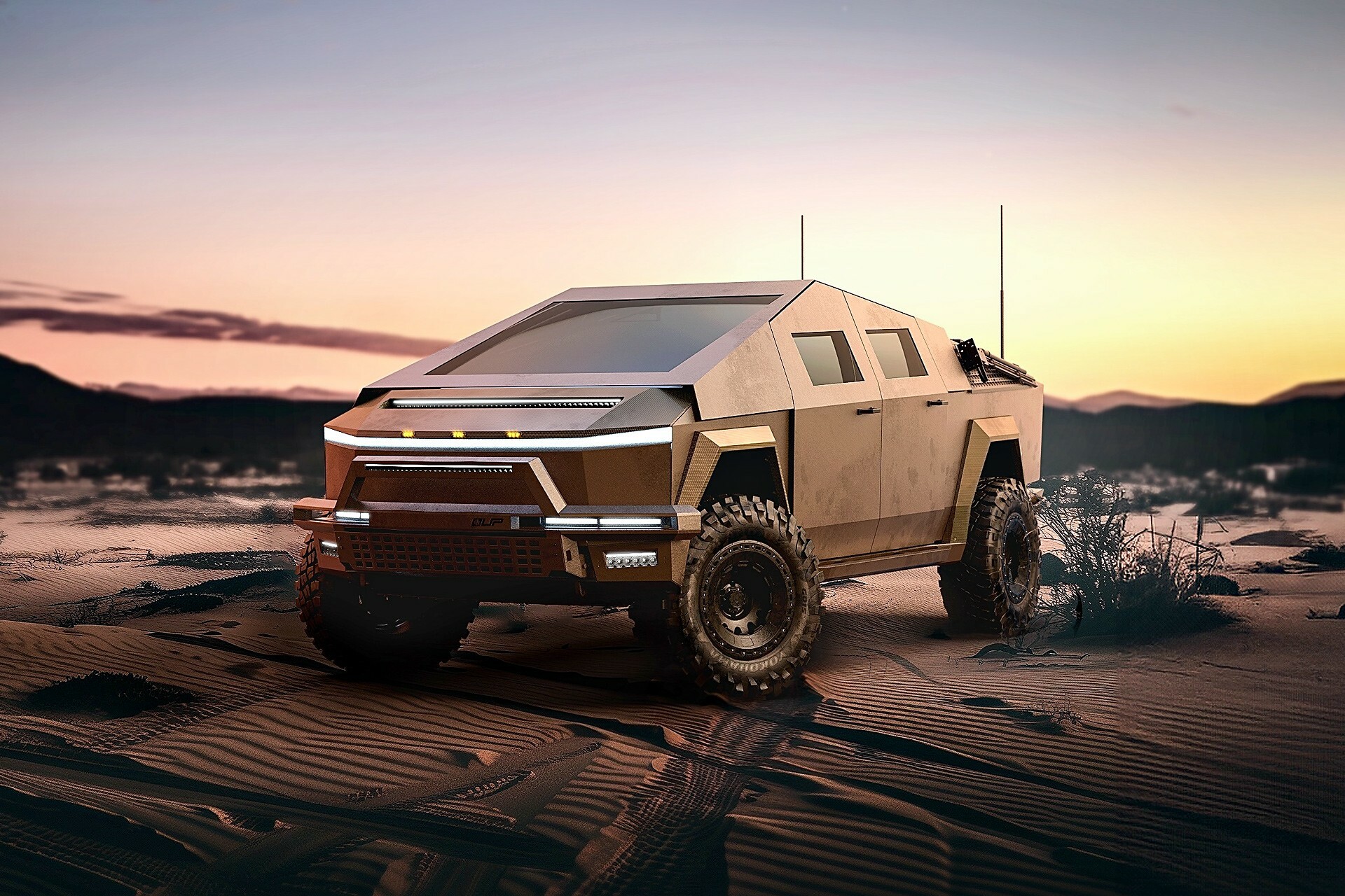 Archimedes Sting Is A Military Tesla Cybertruck With A Jet Fuel ...