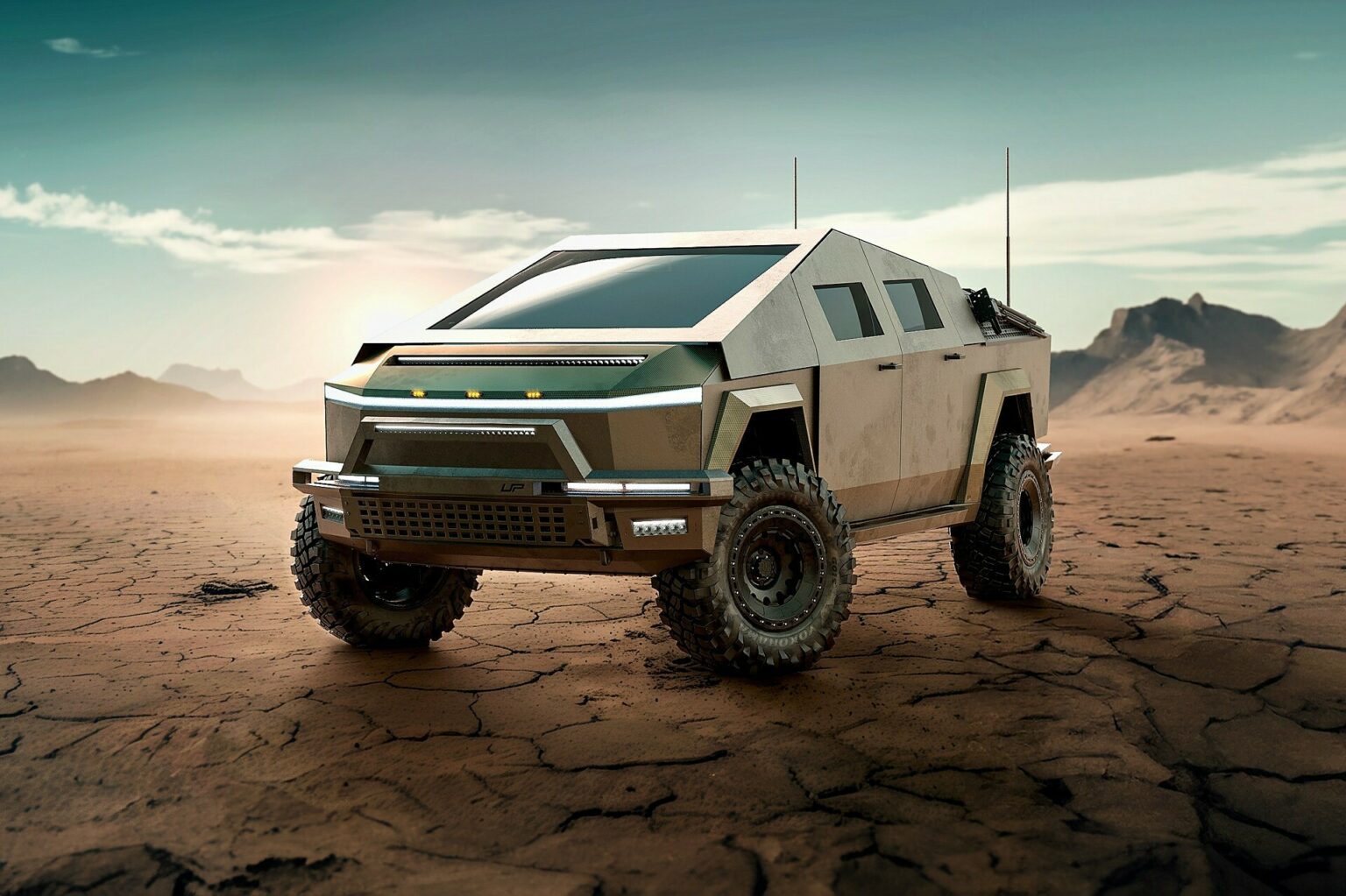 Archimedes Sting Is A Military Tesla Cybertruck With A Jet Fuel ...