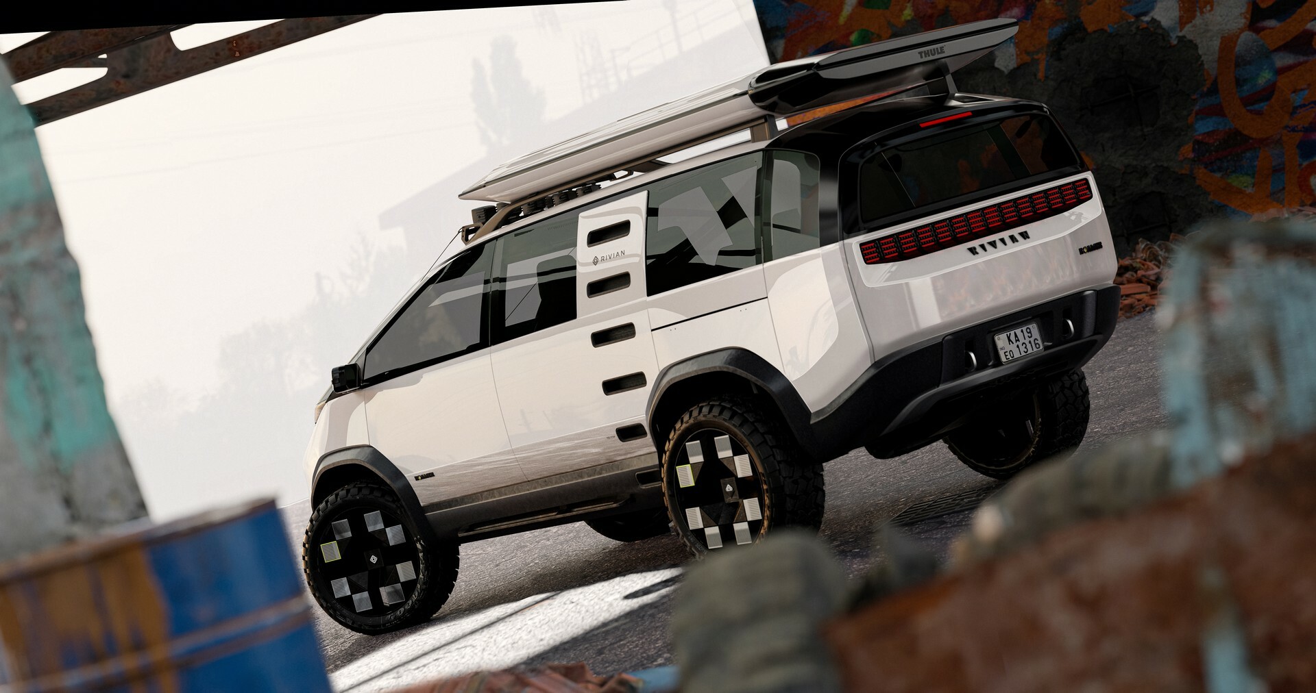 Ex-Ford Designer’s Rivian Roamer Study Is a Go Anywhere Electric Van ...