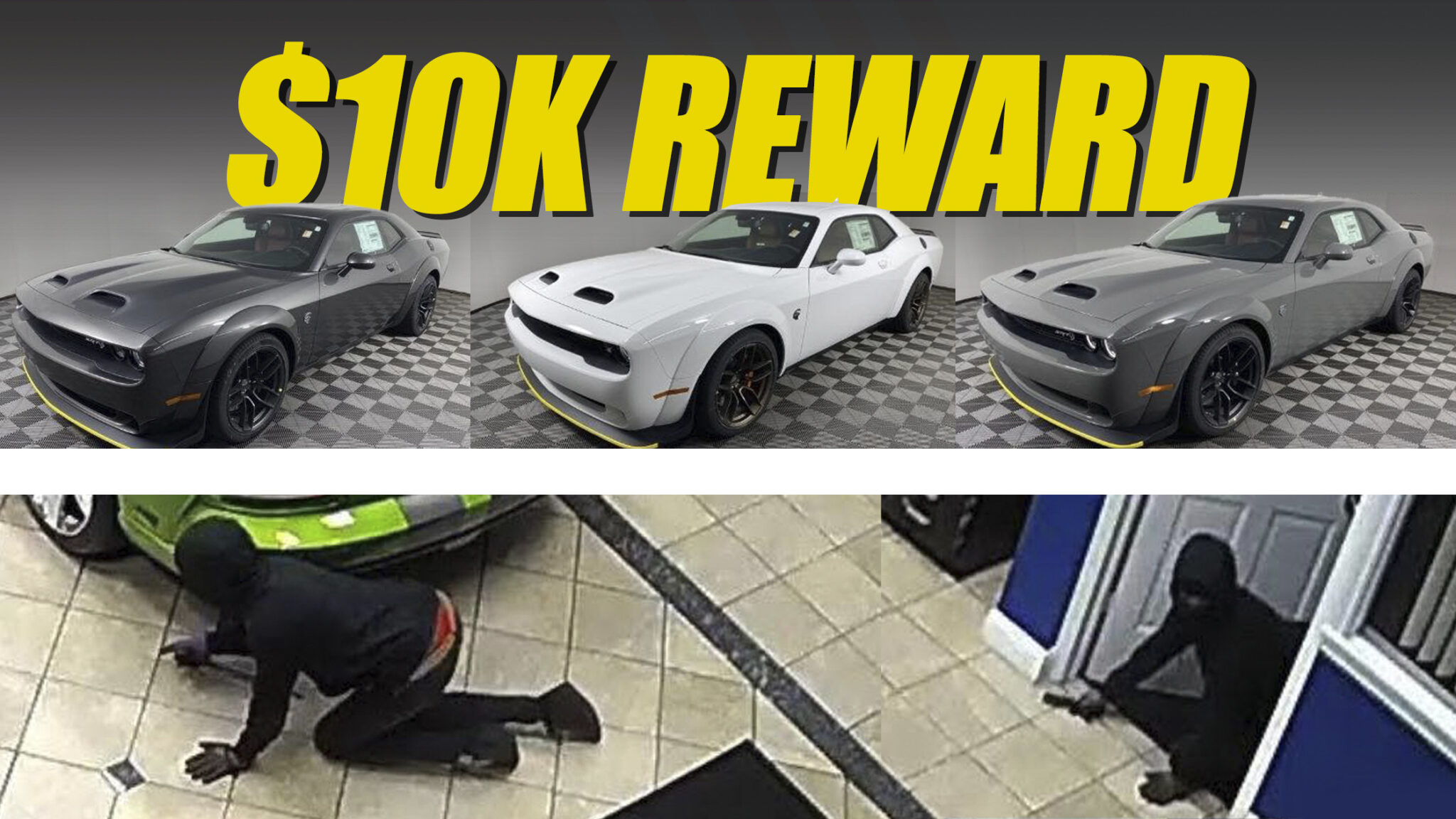 Hellcat Heist: Trio Of Dodge Challengers Stolen From Ohio Dealer, $10K ...