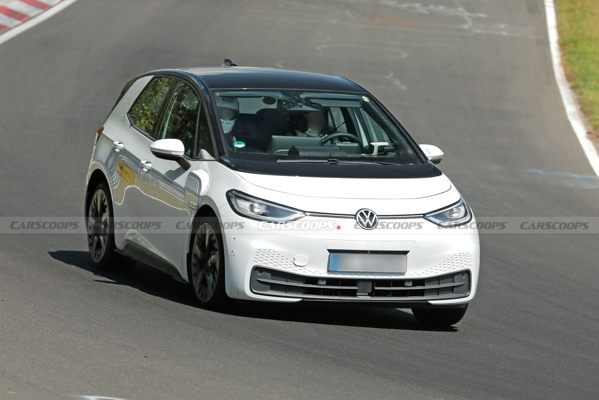 VW ID.2 Mule Spied, Previews Affordable Electric Hatch And Crossover ...