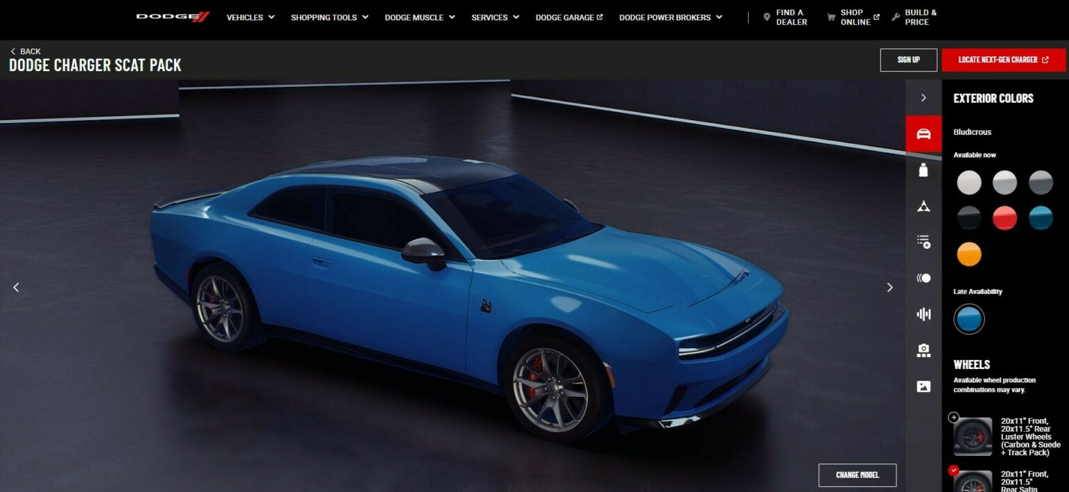 Dodge Charger Daytona Orders Now Open As Configurator Goes Live | Carscoops