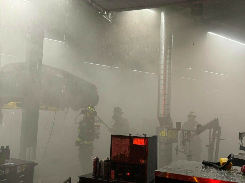 Audi E-Tron GT Bursts Into Flames Inside Dealership | Carscoops