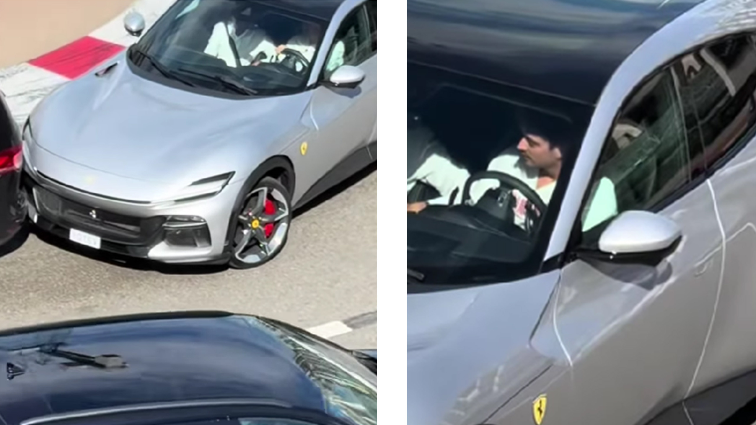 Charles Leclerc Rear-Ended A Minivan In His New Ferrari Purosangue ...