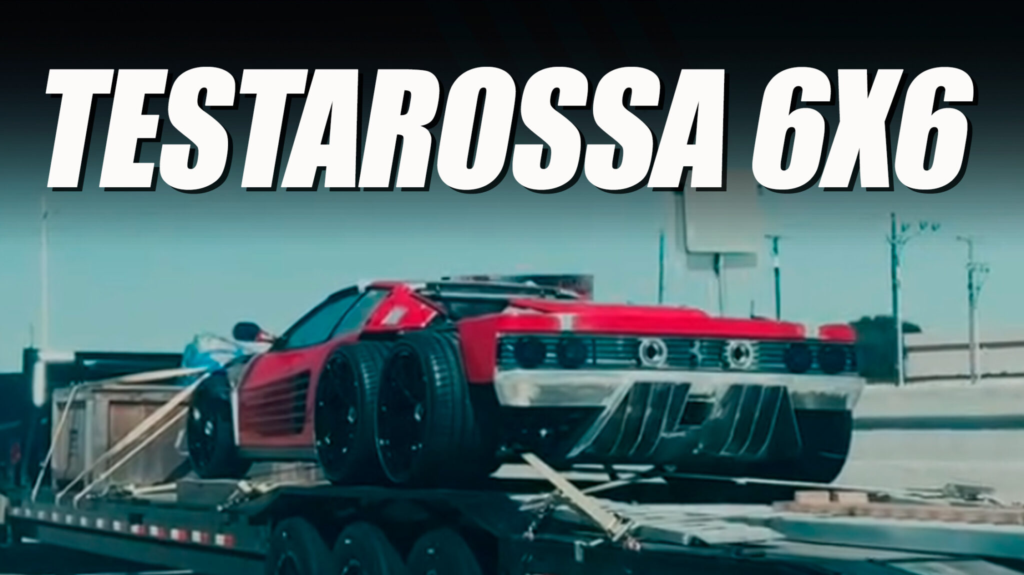 Six-Wheeled Ferrari Testarossa Will Give Maranello An Aneurysm | Carscoops