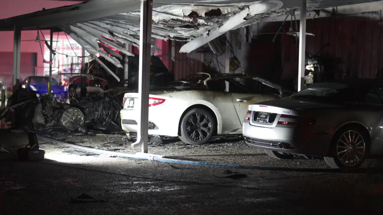 Several Exotics Damaged As Naples Dealer Parking Area Goes Up In Flames ...