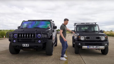 Suzuki Jimny Drag Races Hummer H2, But It’s The Stopping That Provides ...