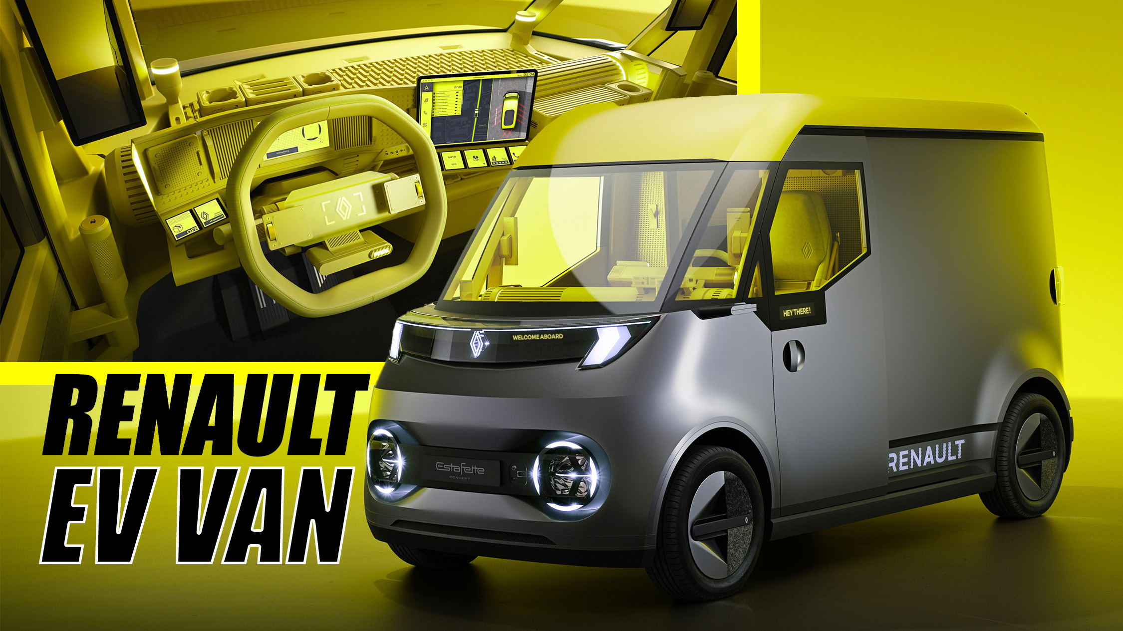 Renault Estafette Concept Wants To Make Vans Less Boring And Their Deliveries Faster | Carscoops