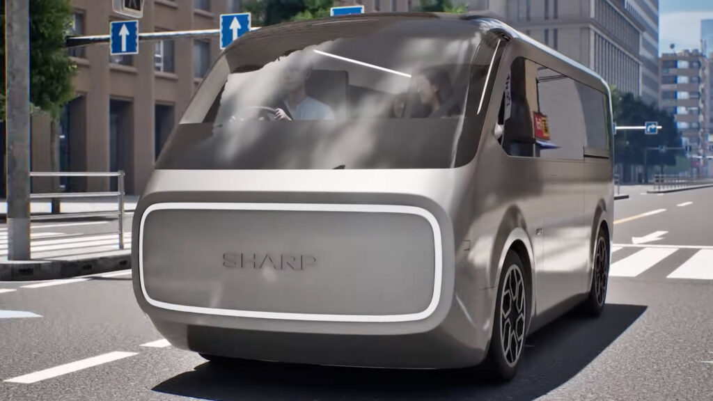 Sharp And Foxconn Team Up On An Electric Minivan With A 65-Inch Rear ...