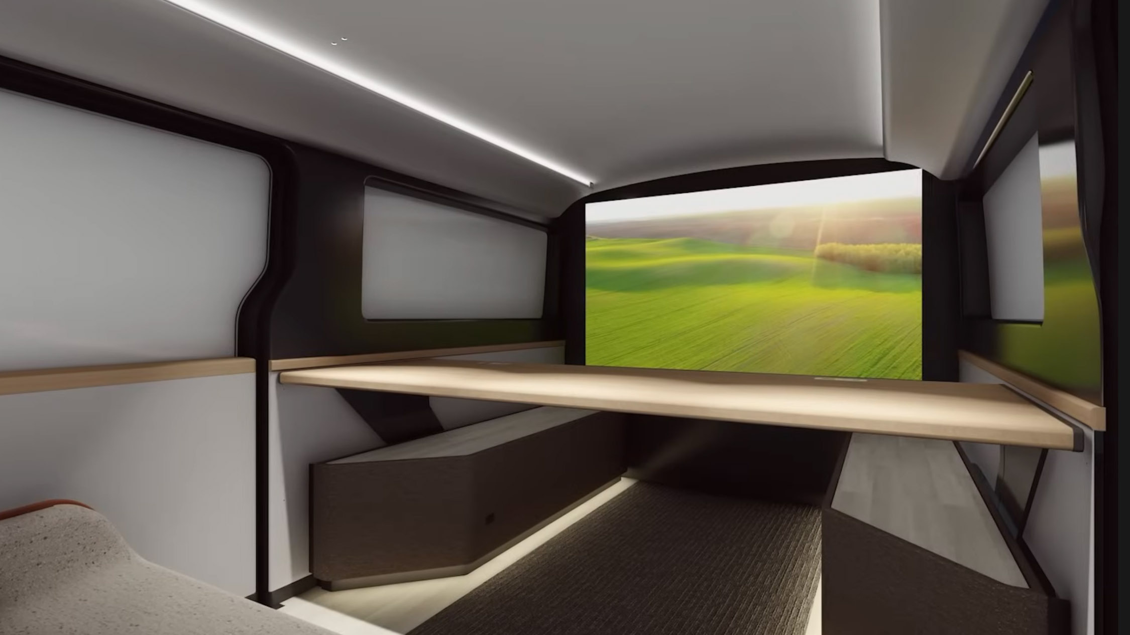 Sharp And Foxconn Team Up On An Electric Minivan With A 65-Inch Rear ...