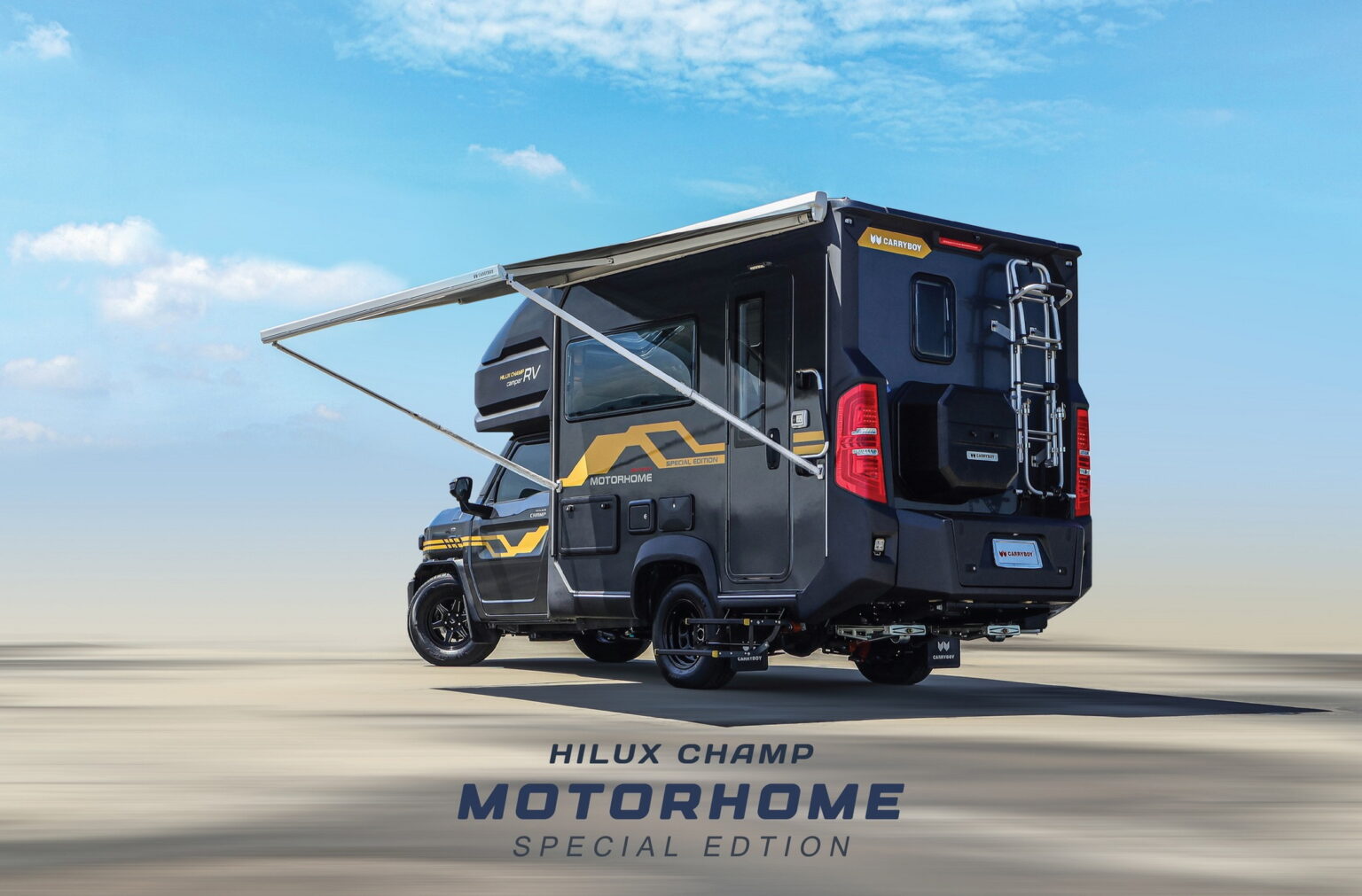 Toyota Hilux Champ Transformed Into Mobile Hotel With Fridge, TV, And ...