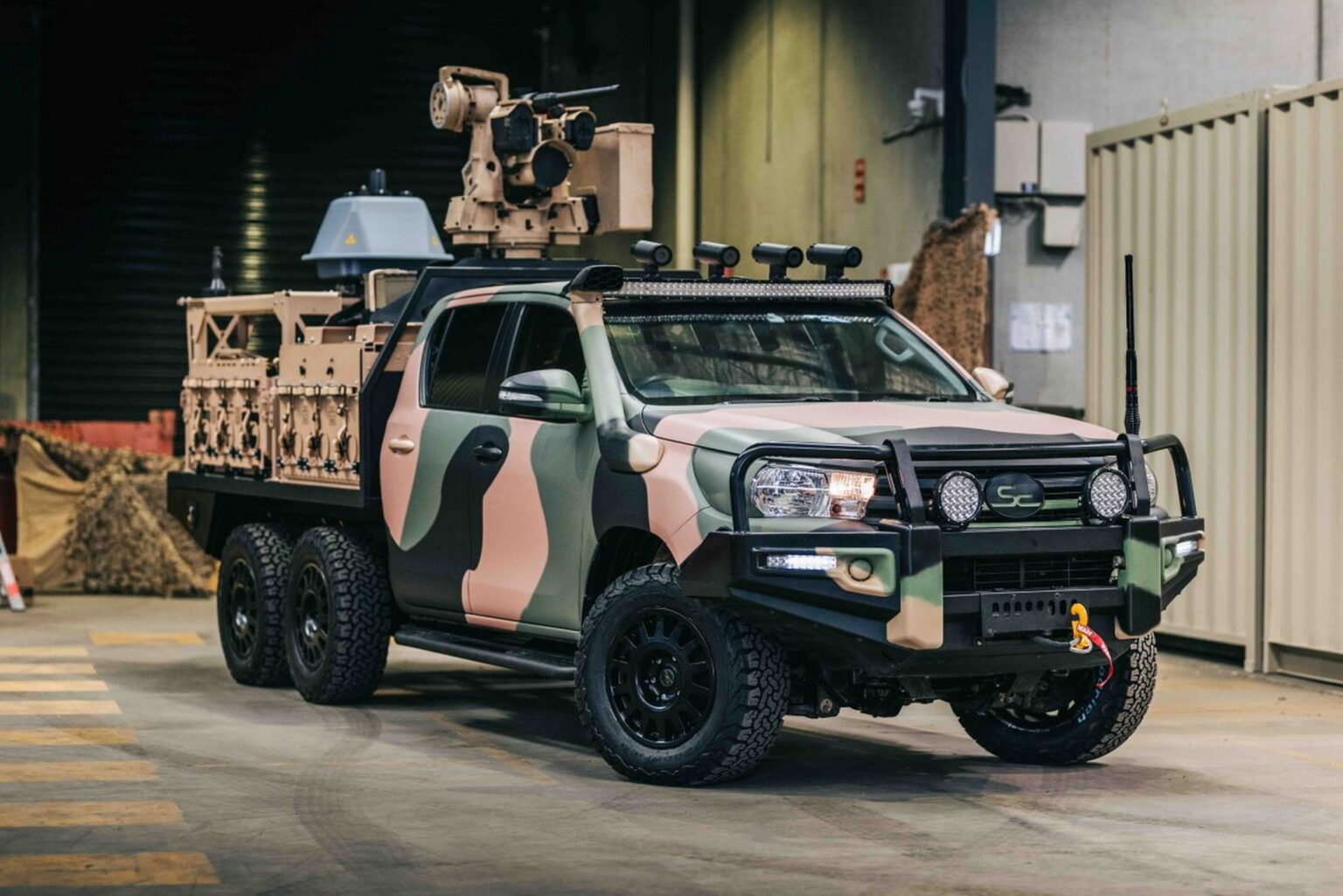 Toyota Hilux Transforms Into A 6×6 Military Truck Ready For Battle ...