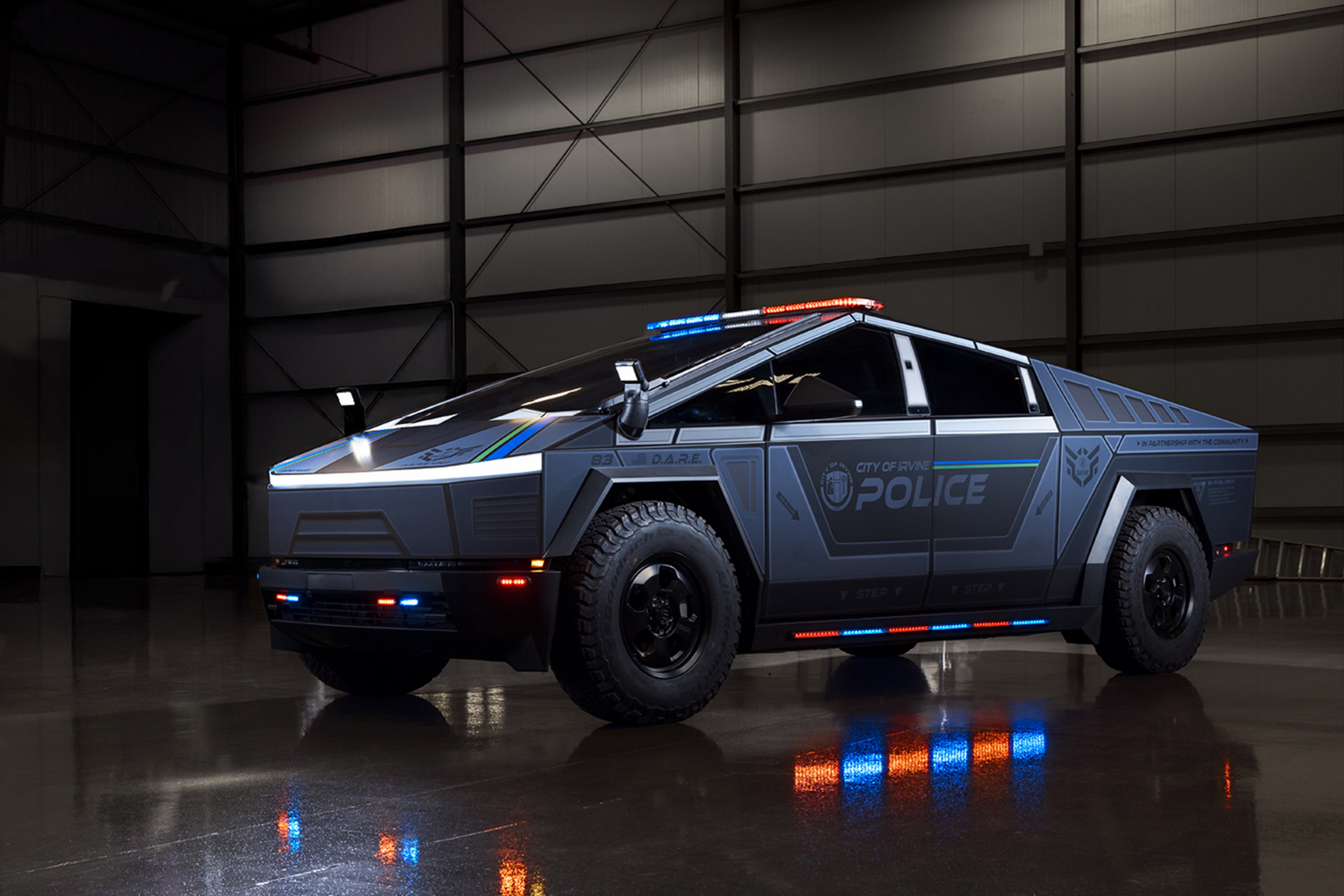 First Police Tesla Cybertruck Hits The Streets In Irvine, But $132K ...