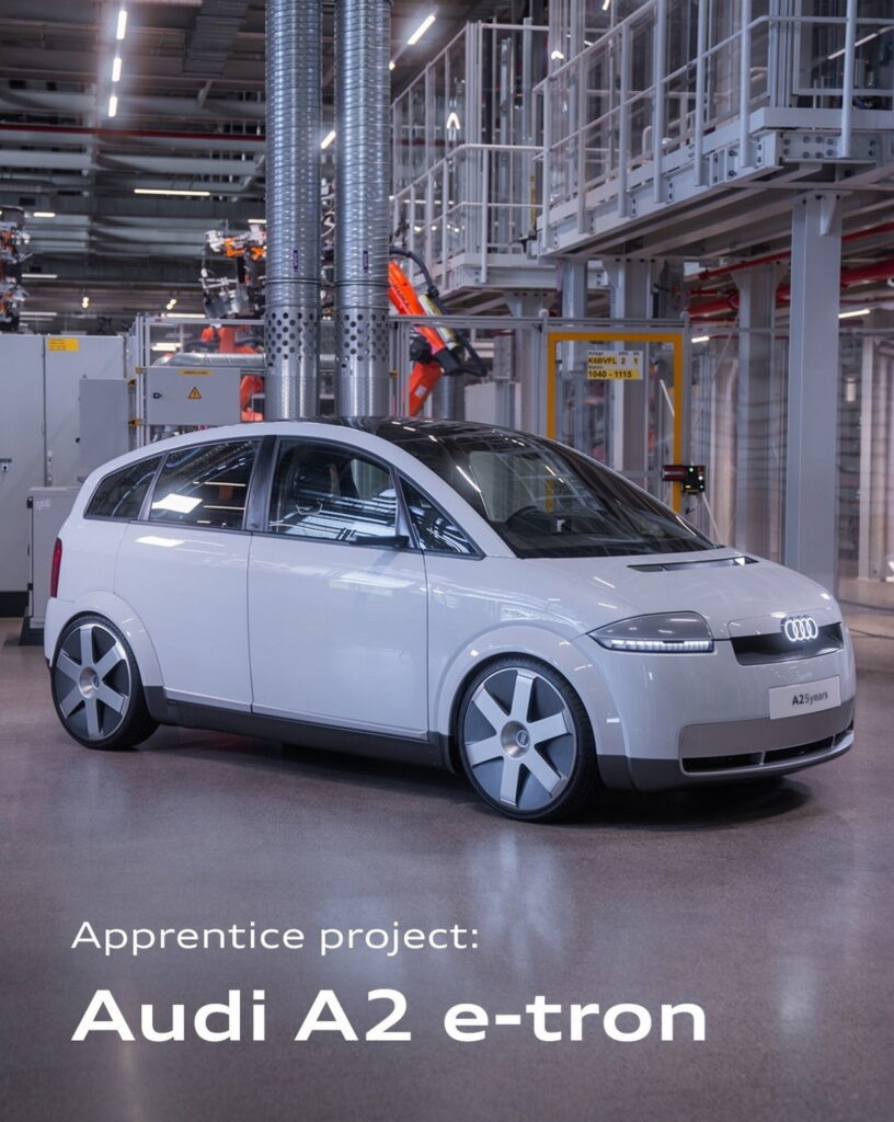 Audi A2 Revived As A One-Off Electromod For Its 25th Birthday | Carscoops