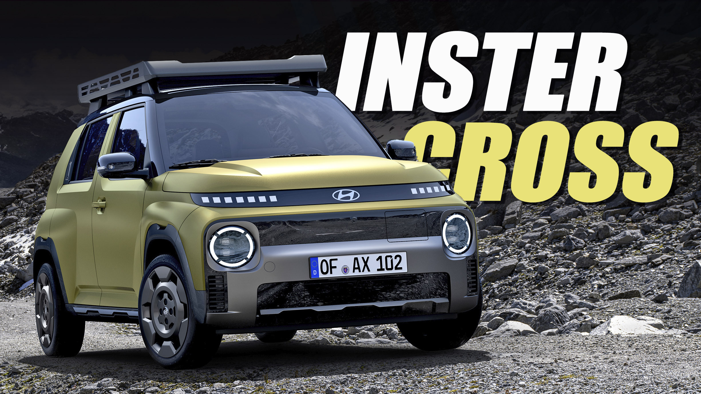 Hyundai’s Baby EV Gets Adventure-Ready With New Inster Cross | Carscoops