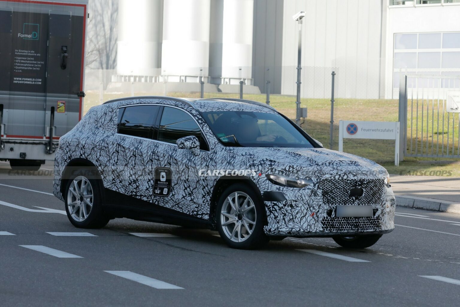 New Electric Mercedes GLC Shows More Skin Ahead of 2026 Launch | Carscoops