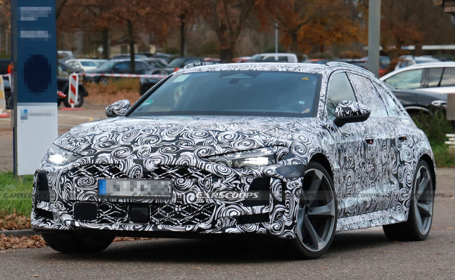 2026 Audi RS5 Avant Shows Off Hybrid Engine’s Fat Oval Tailpipes ...