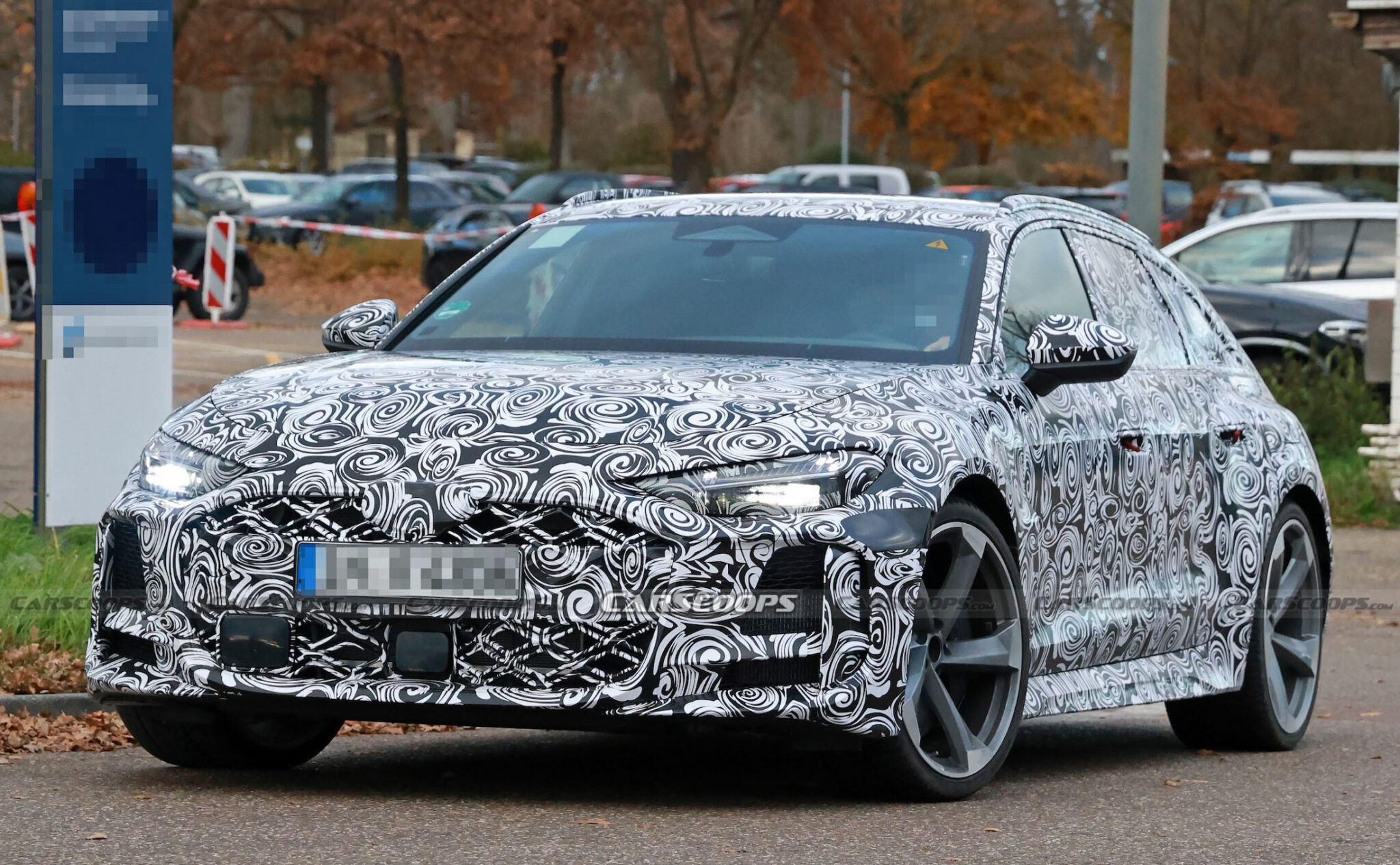 2026 Audi RS5 Avant Shows Off Hybrid Engine’s Fat Oval Tailpipes ...