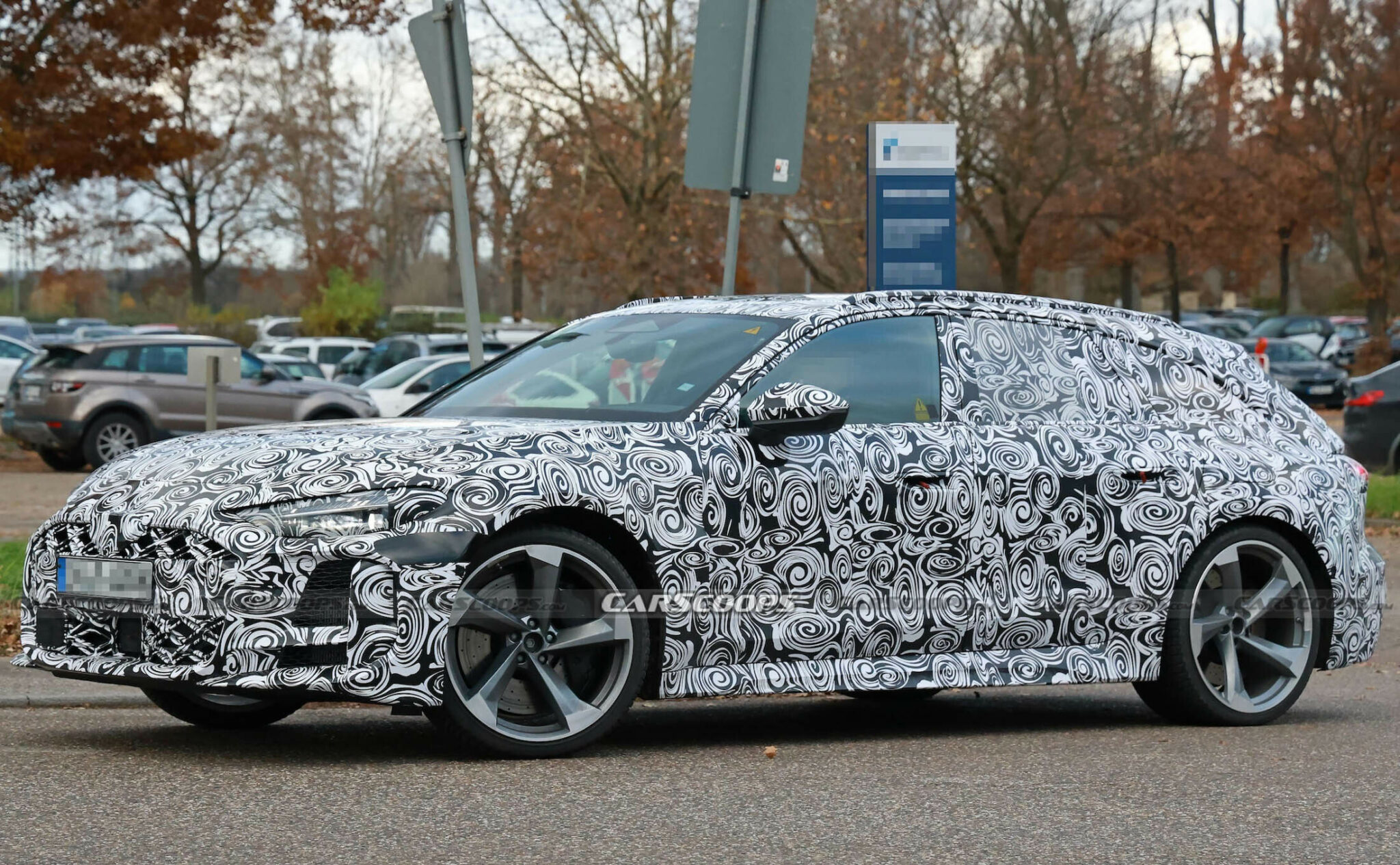 2026 Audi RS5 Avant Shows Off Hybrid Engine’s Fat Oval Tailpipes ...