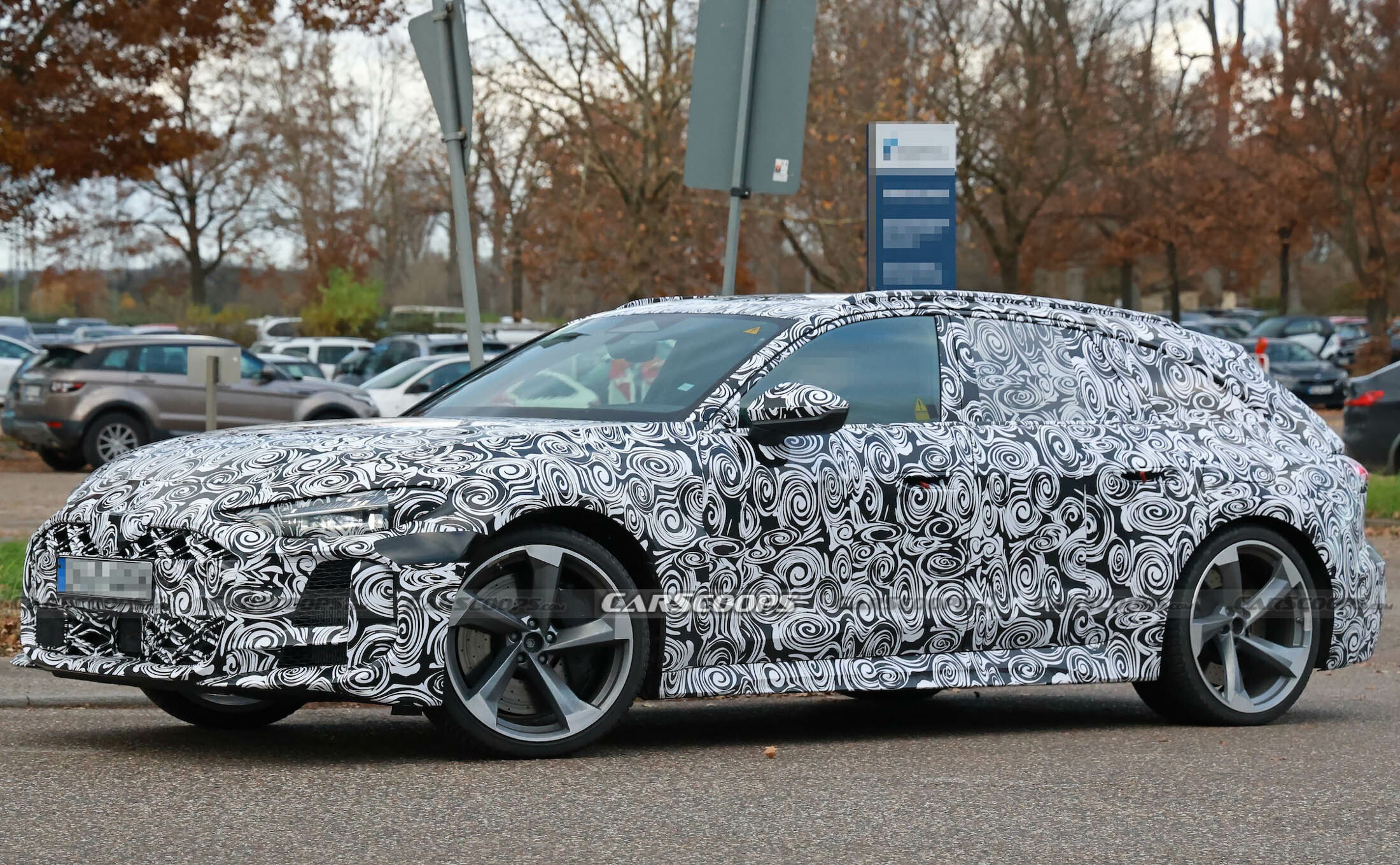 2026 Audi RS5 Avant Shows Off Hybrid Engine’s Fat Oval Tailpipes ...