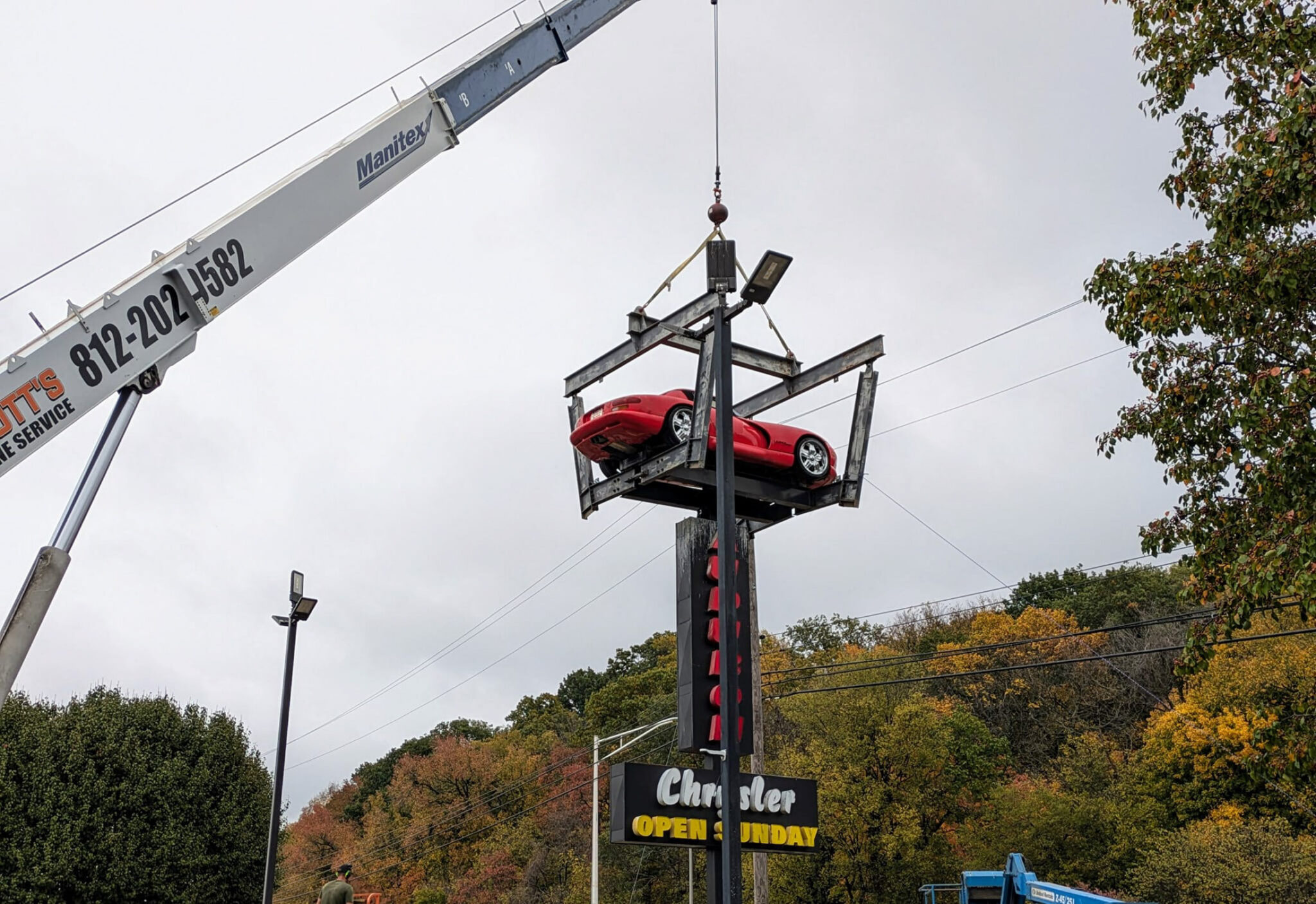 Brand New Dodge Viper Spent 28 Years On Top Of A Dealer Sign | Carscoops