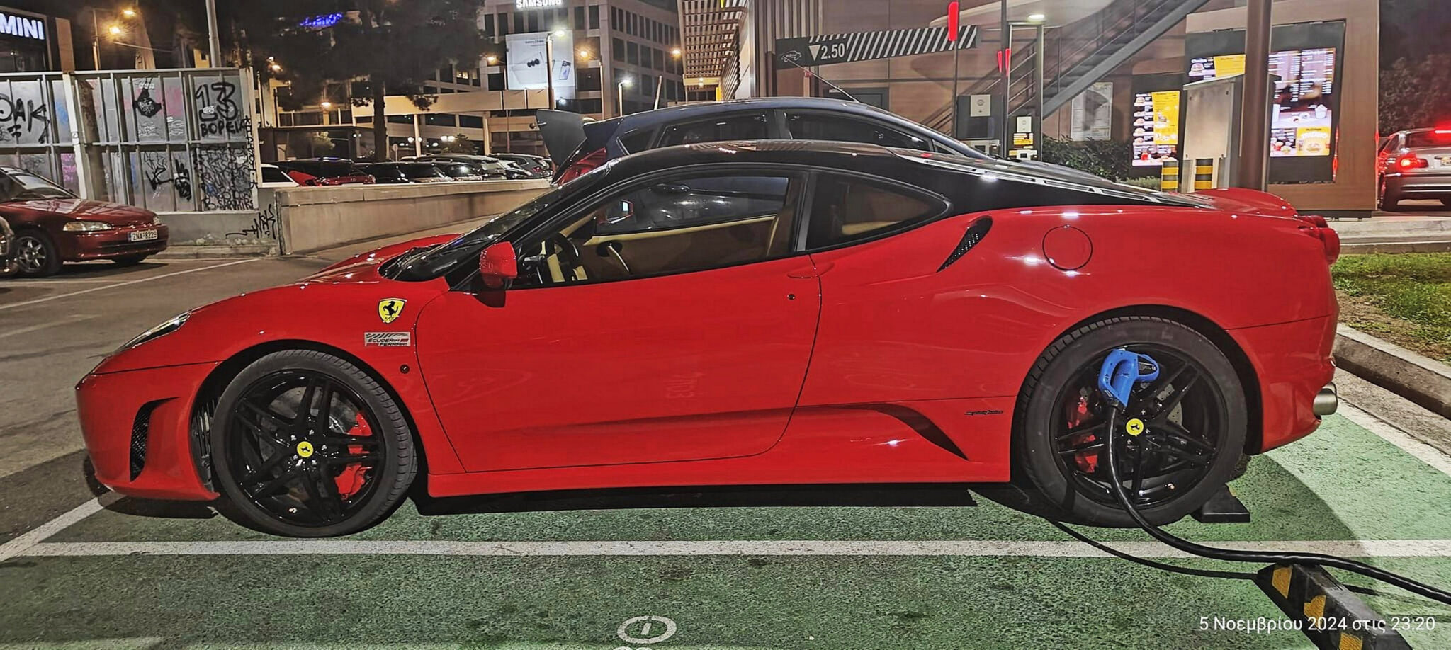 Ferrari ICEs EV Charger, Sticks Plug On Wheels And Becomes Social Media ...