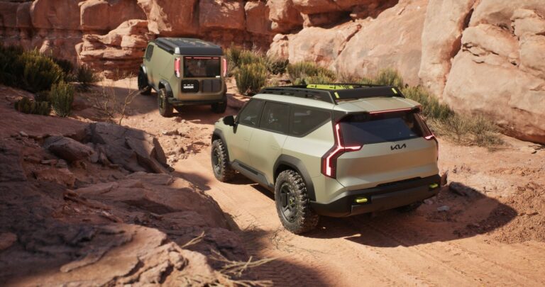 Kia Embraces The Outdoors With Rugged EV9 And PV5 EVs | Carscoops
