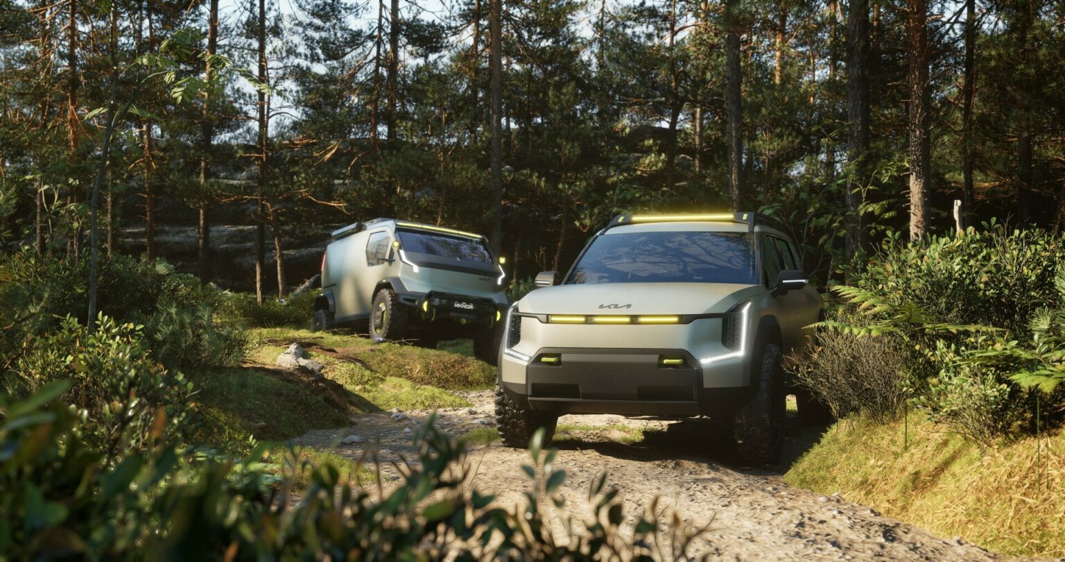 Kia Embraces The Outdoors With Rugged EV9 And PV5 EVs | Carscoops