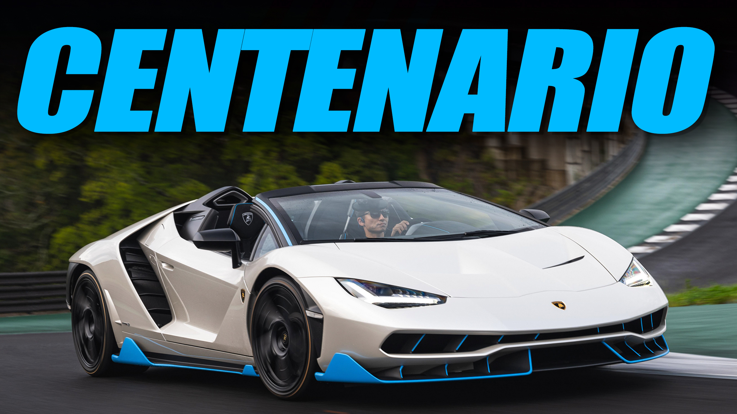 White And Blue Lamborghini Centenario Roadster Celebrates Ferruccio’s ...