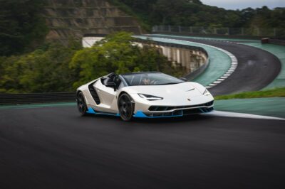 White And Blue Lamborghini Centenario Roadster Celebrates Ferruccio’s ...