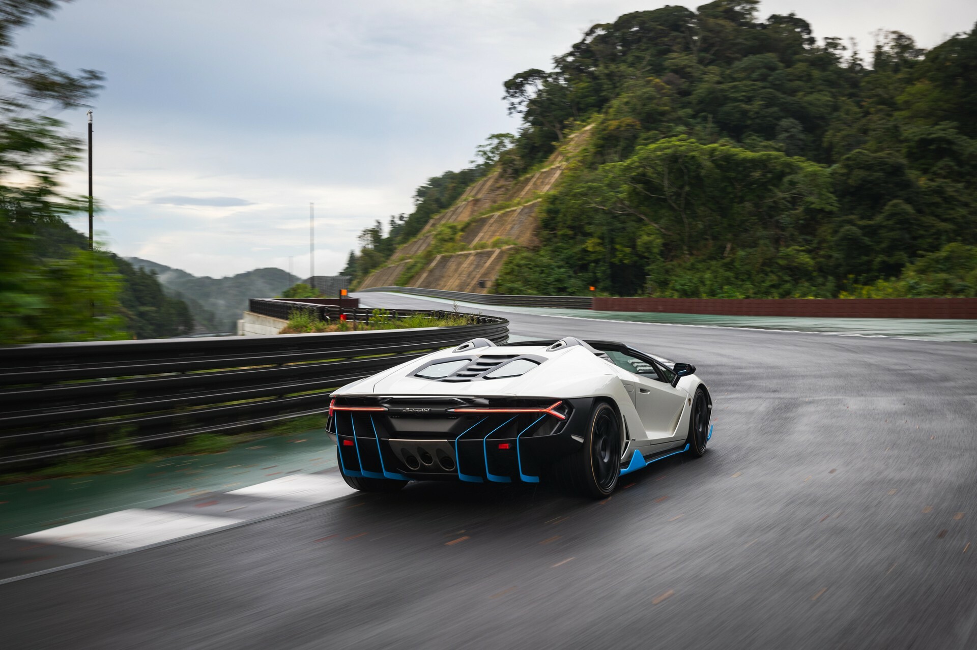 White And Blue Lamborghini Centenario Roadster Celebrates Ferruccio’s ...