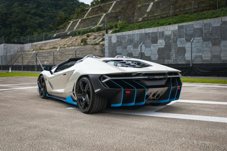 White And Blue Lamborghini Centenario Roadster Celebrates Ferruccio’s ...