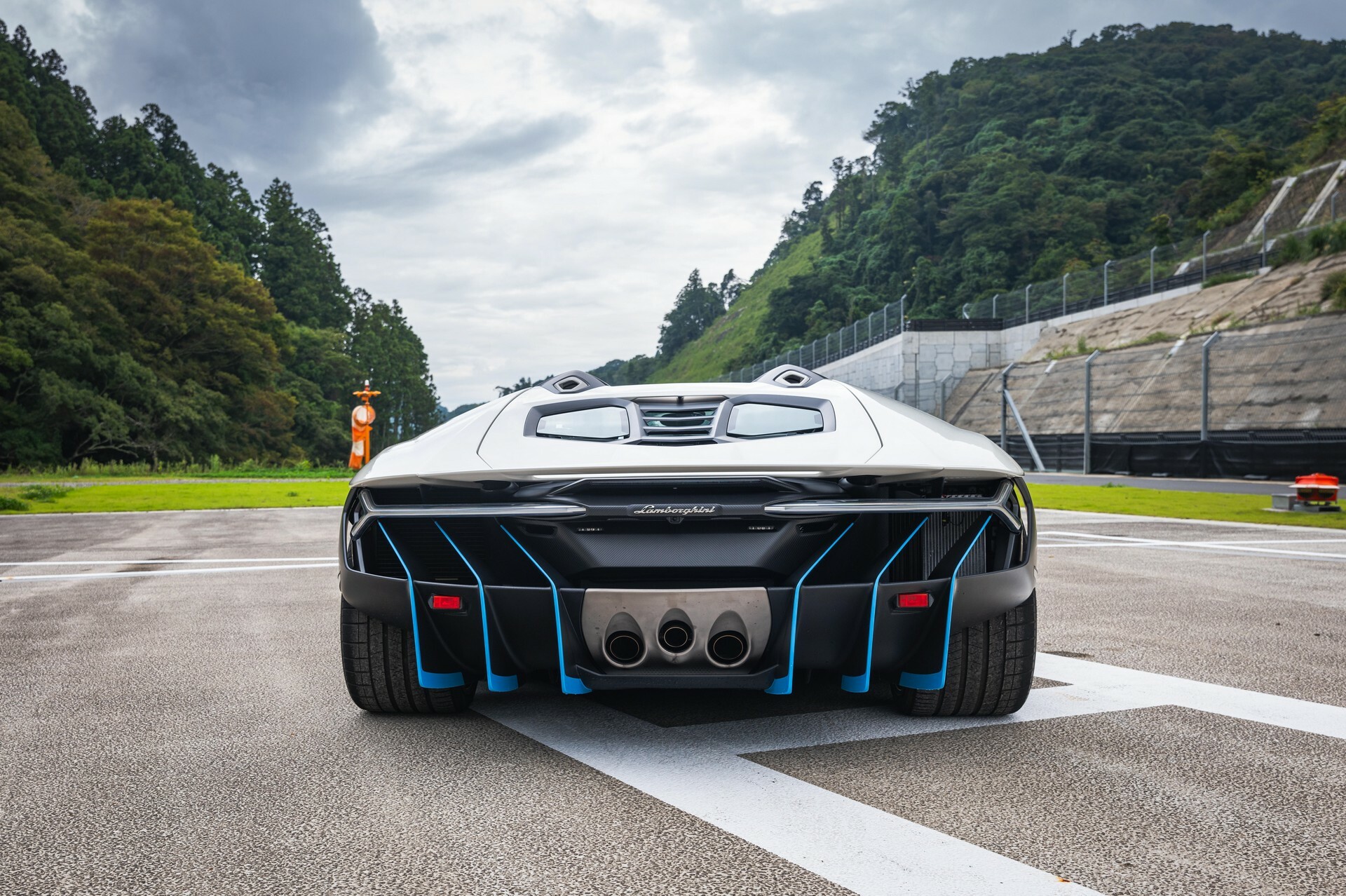 White And Blue Lamborghini Centenario Roadster Celebrates Ferruccio’s ...