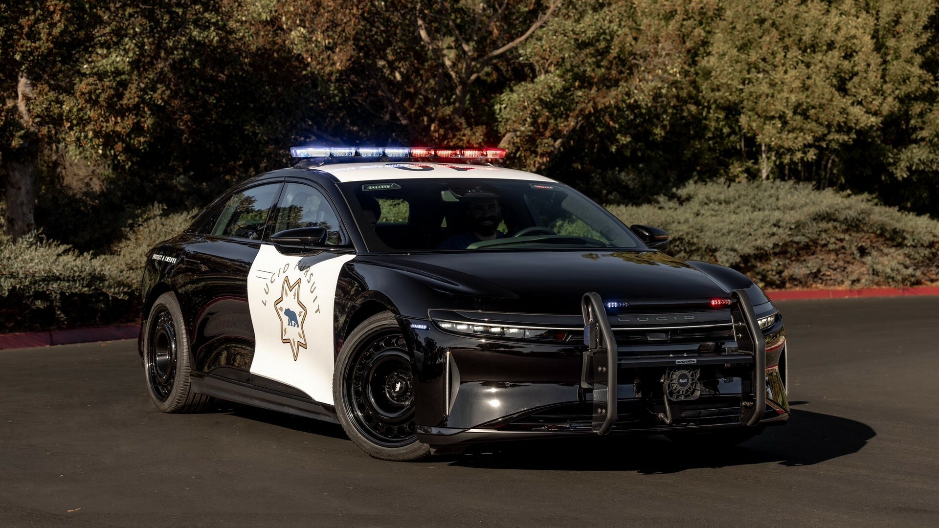 To Protect And Recharge: CHP Tests Lucid Air Police Car | Carscoops