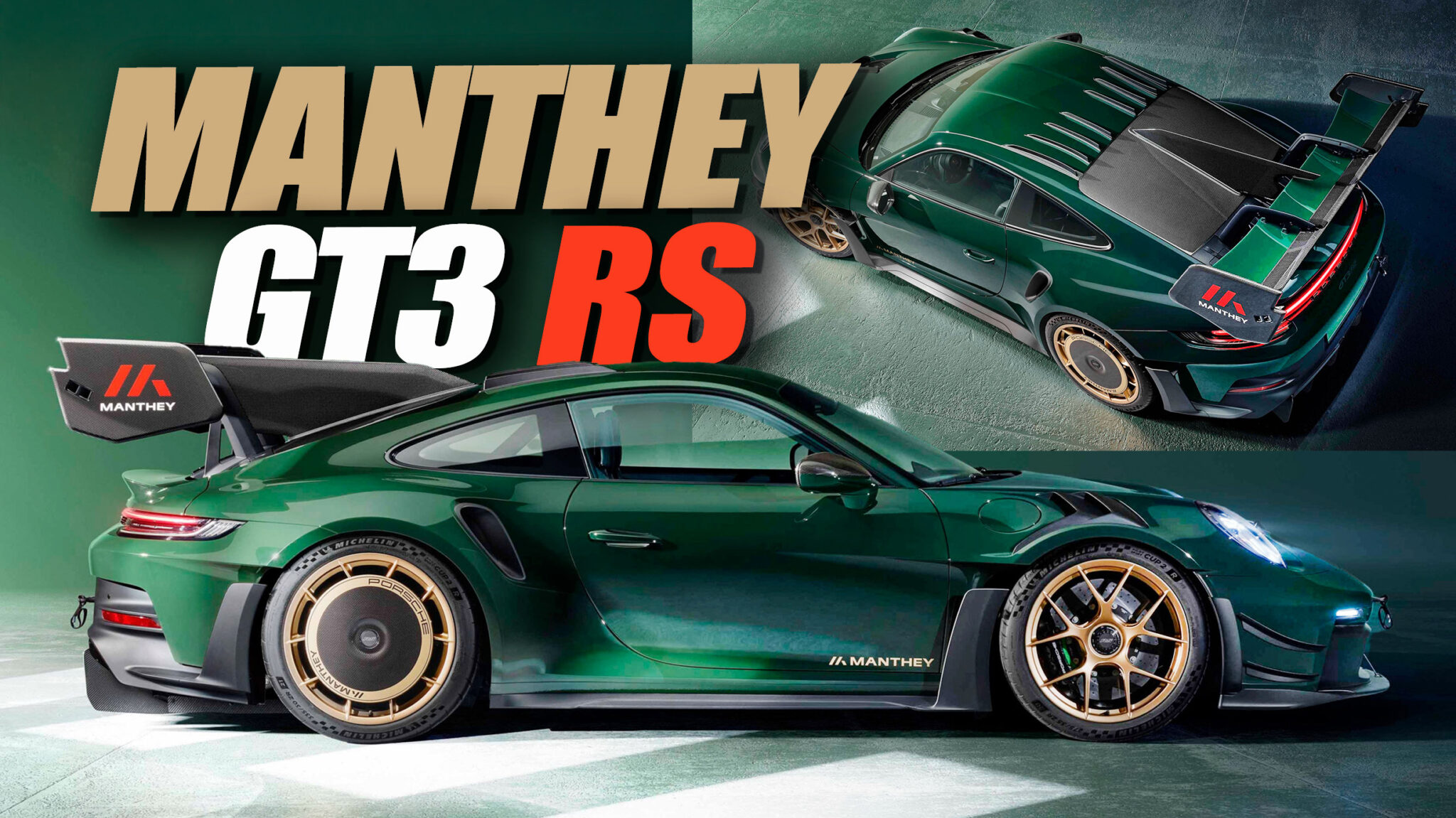 Manthey’s 992 GT3 RS Has No Back Window, Offers An Actual Metric Ton Of ...
