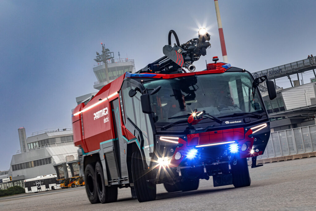 Rosenbauer’s Electric Fire Truck Looks Like It Just Landed From Mars ...
