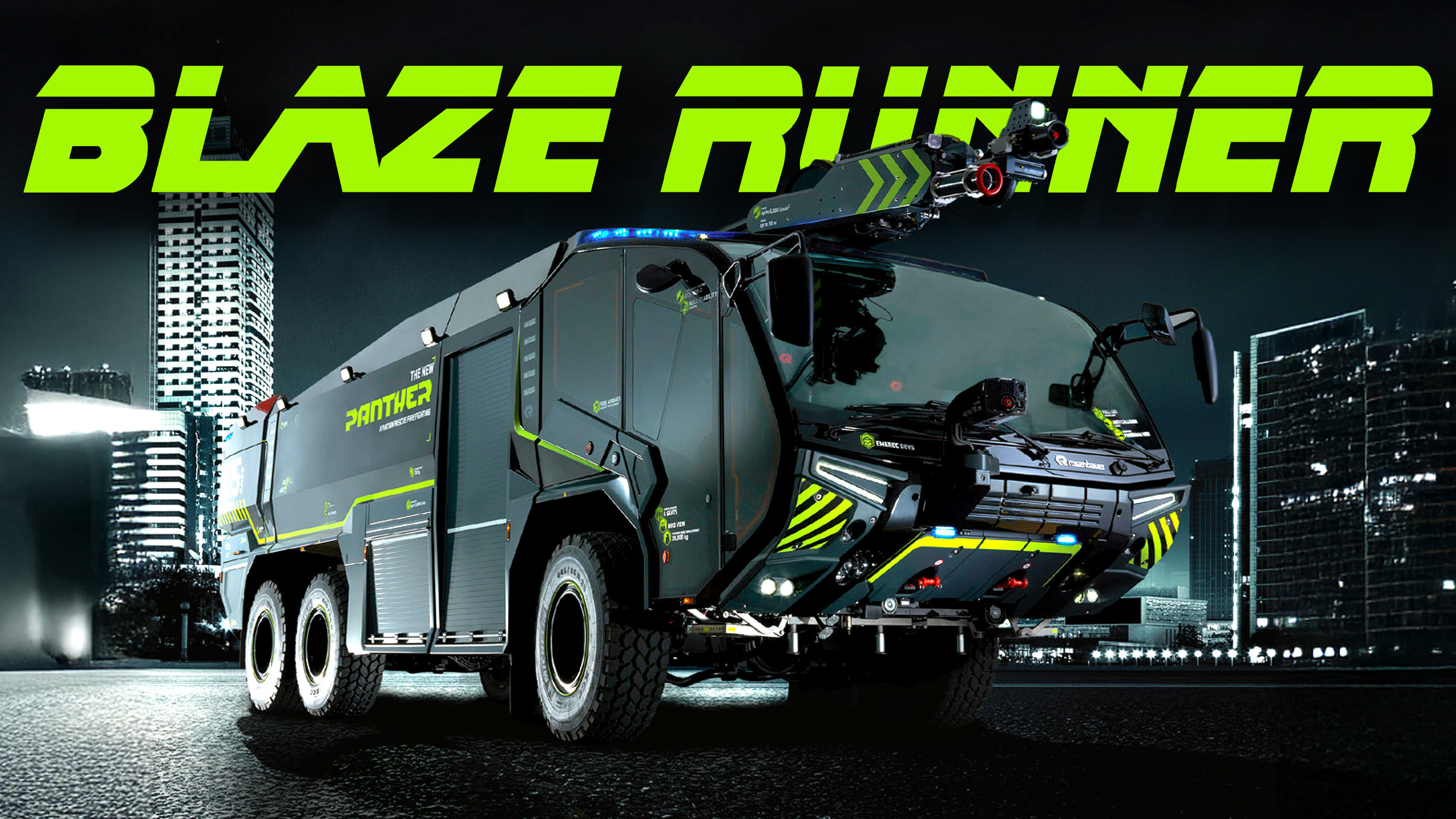 Rosenbauer’s Electric Fire Truck Looks Like It Just Landed From Mars ...