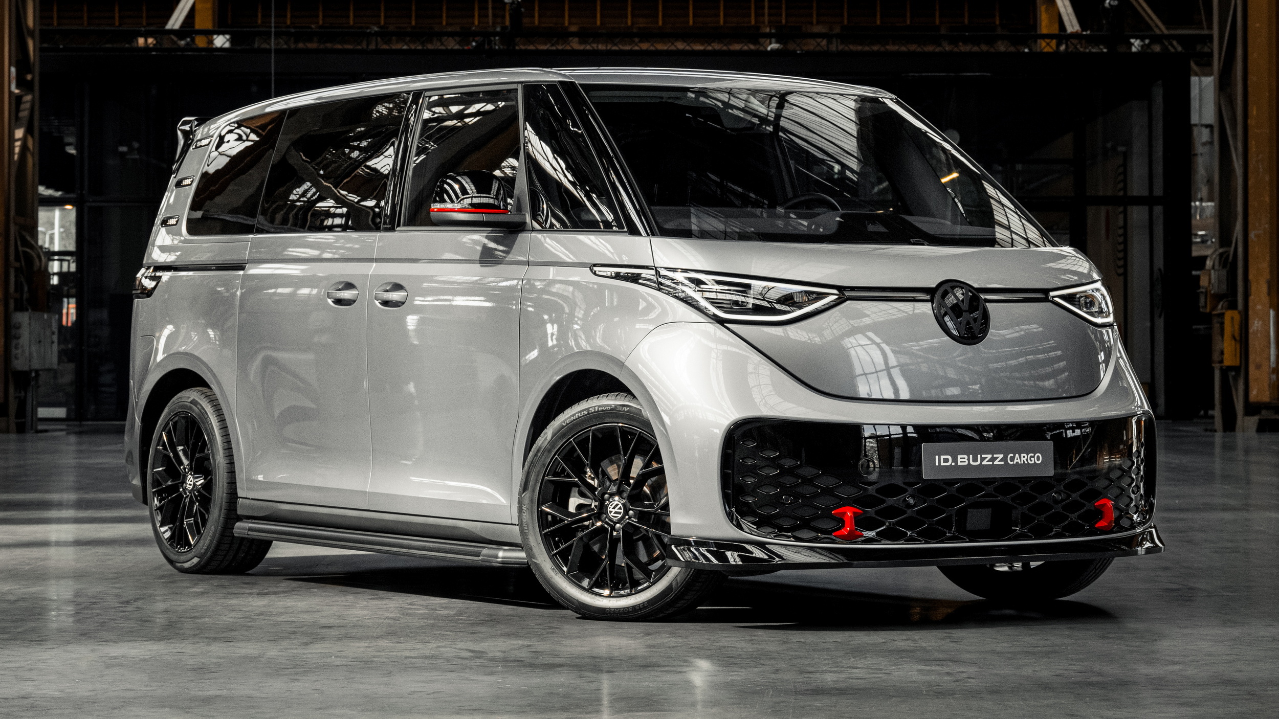 VW Spruces Up ID.Buzz Cargo With Factory Bodykit And Fake Windows ...