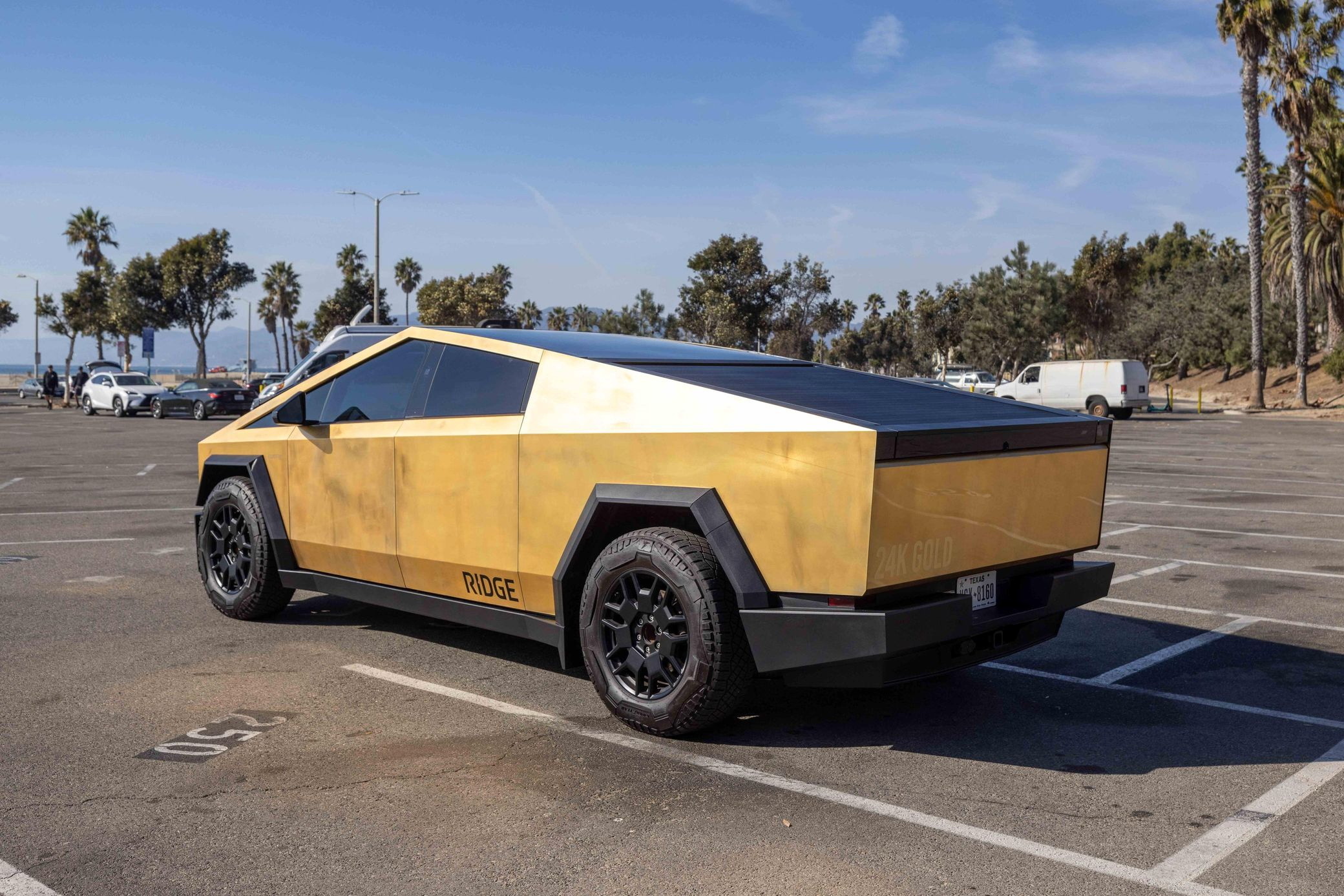 Viral Cybertruck Coated In $60,000 Of 24K Gold Hits the Auction Block ...