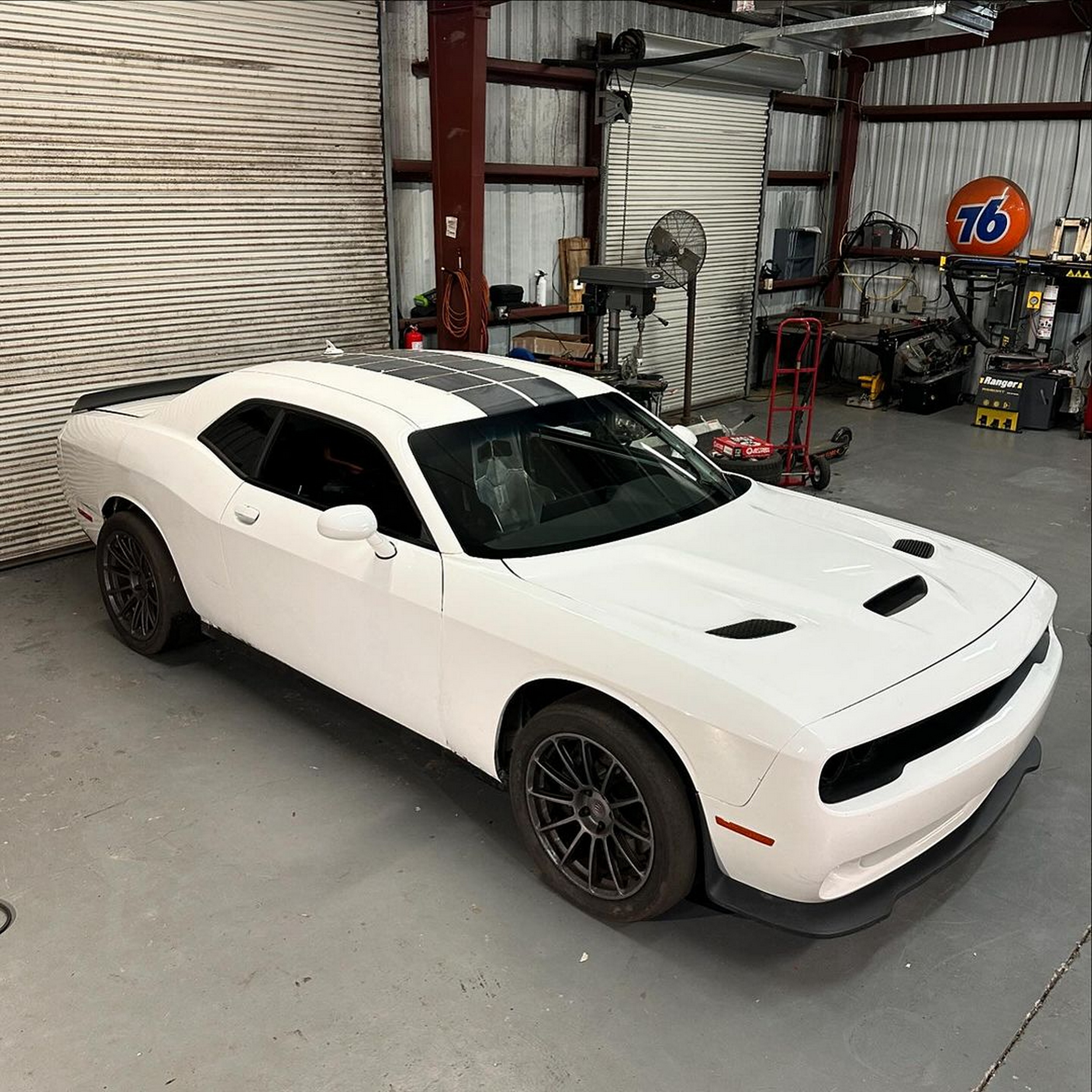 Tesla Model S Plaid Transforms Into A Dodge Challenger Hellcat After ...