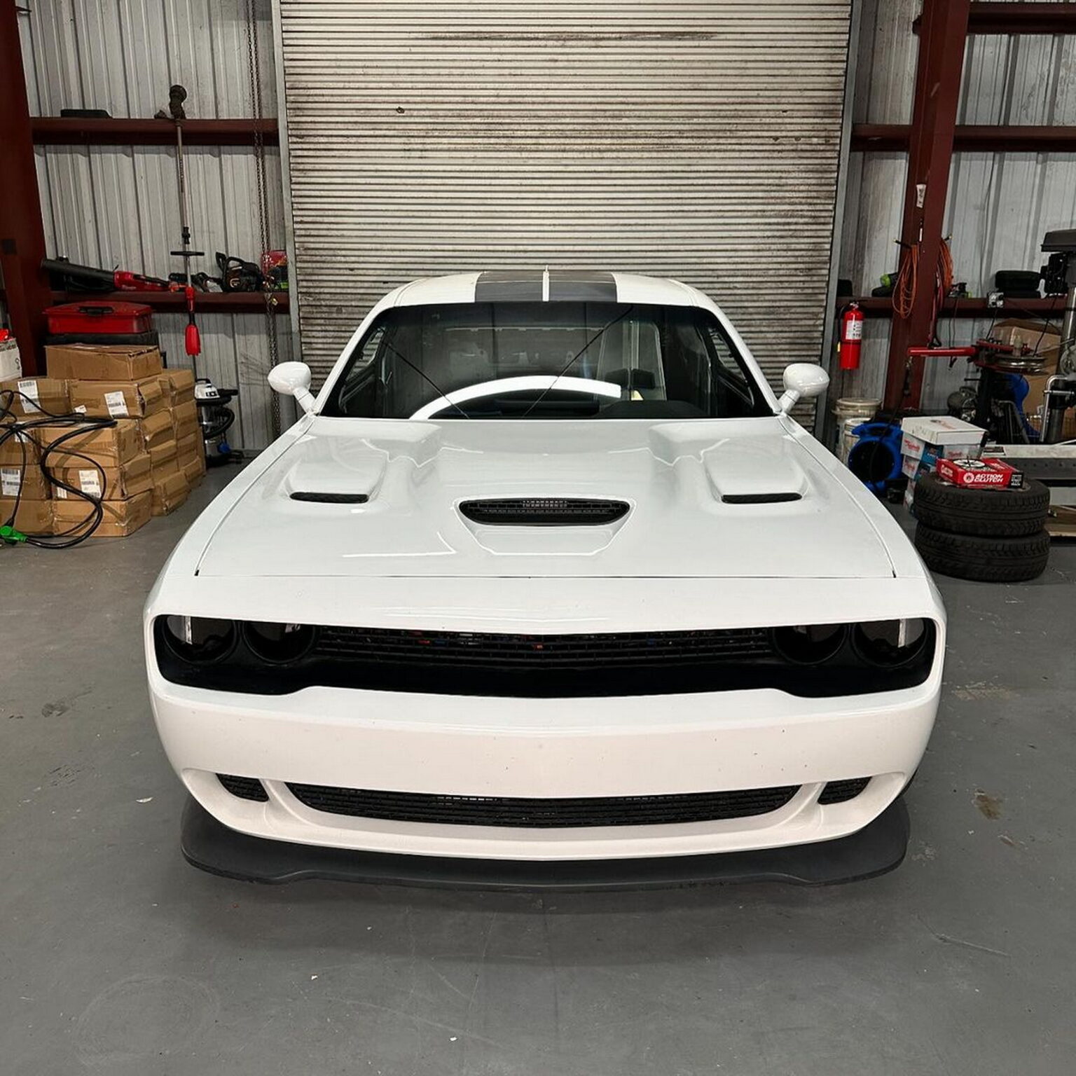 Tesla Model S Plaid Transforms Into A Dodge Challenger Hellcat After ...